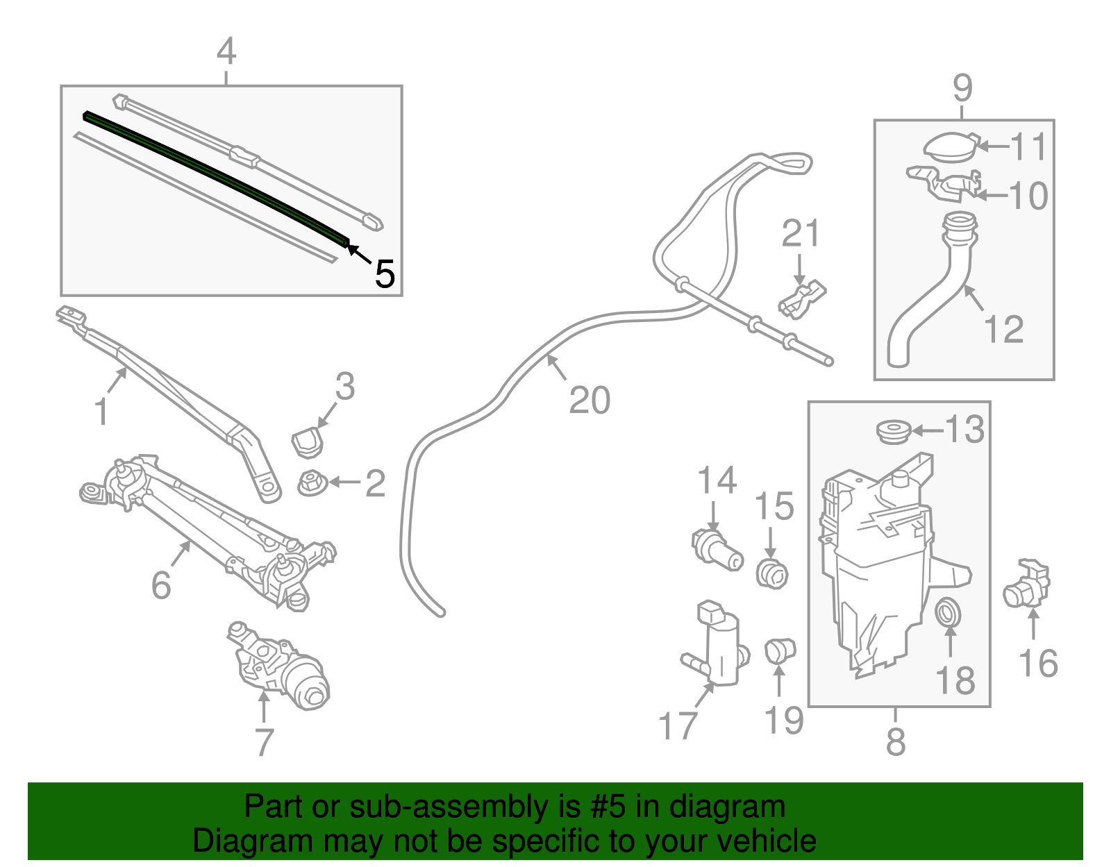 85214-78020 - Insert For 2015-2021 Lexus | Lexus OE Parts