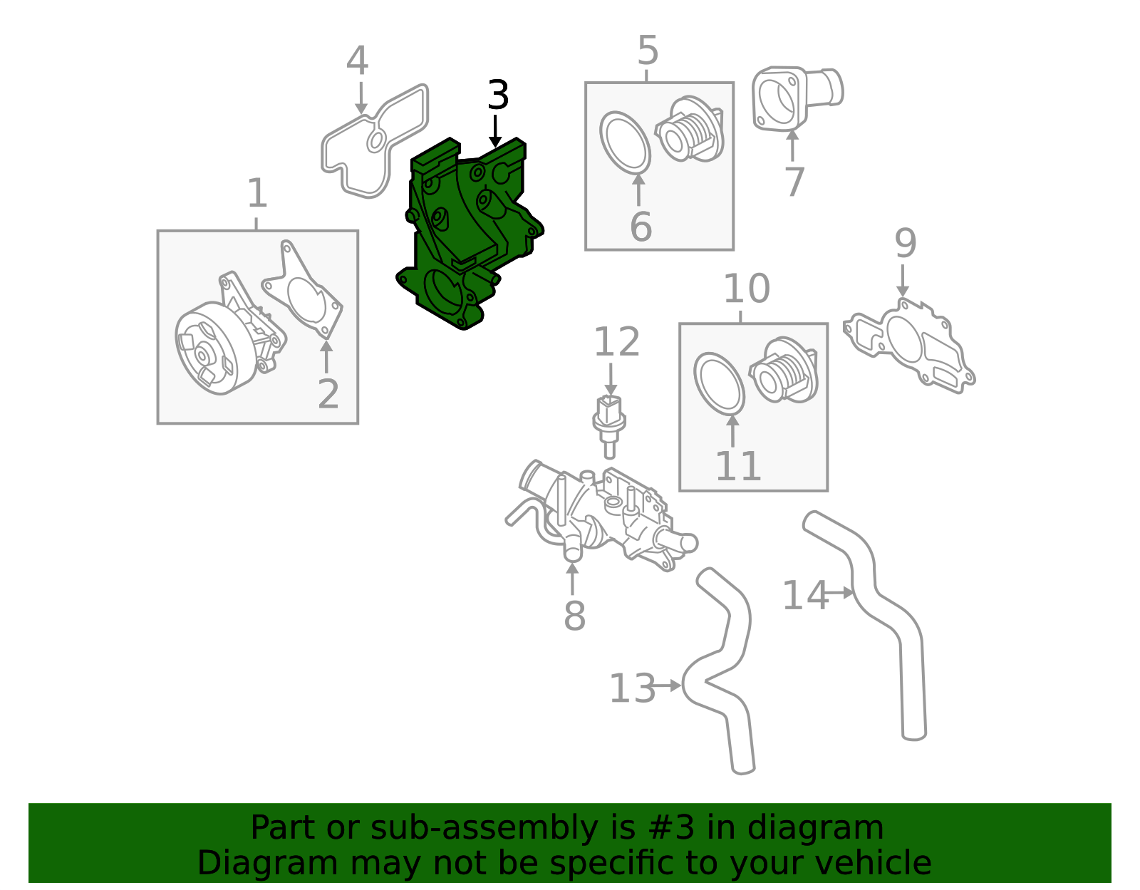 11061-ZJ60A - Thermostat Housing 2007-2012 Nissan | Official Nissan ...