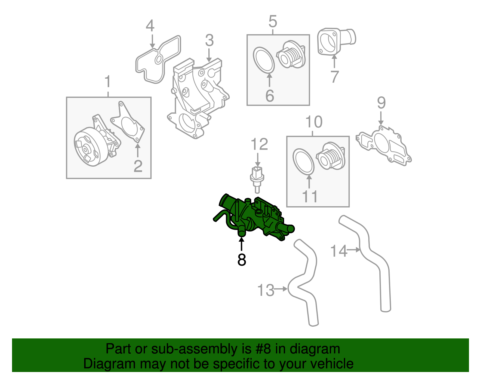 2007-2012 Nissan Water Outlet 11060-ET00D | Team Nissan Inc.