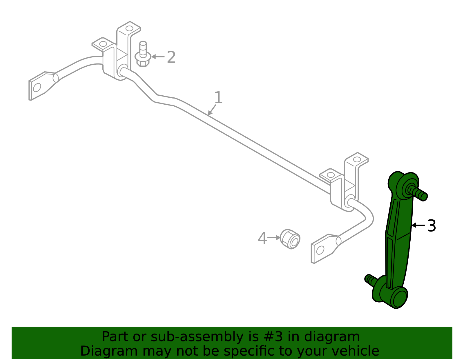 2015-2025 Mopar Stabilizer Link 68498191AB | Mopar Parts Canada