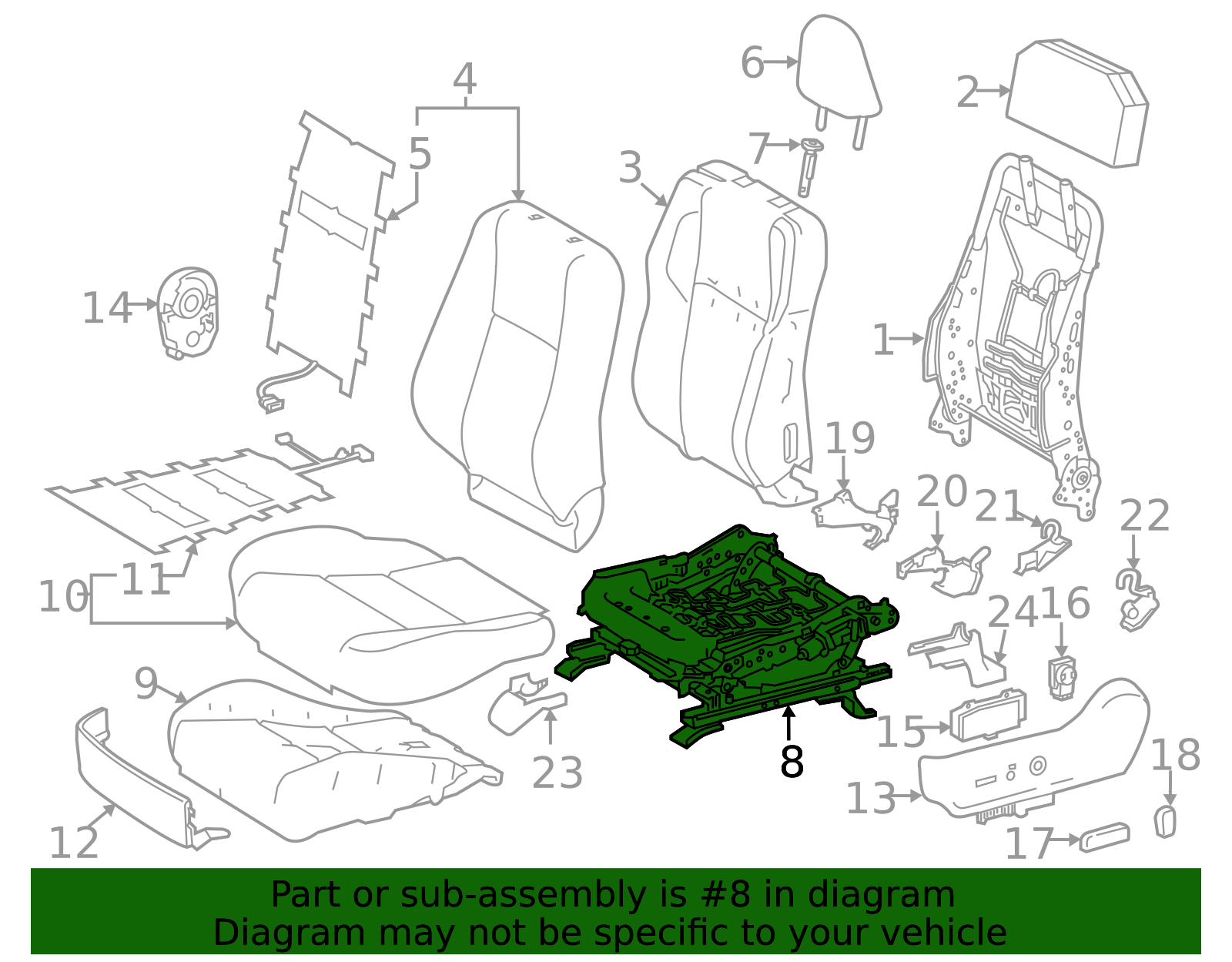 71620-0R040 - Cushion Frame - 2013-2018 Toyota RAV4 | Lithia Toyota Parts