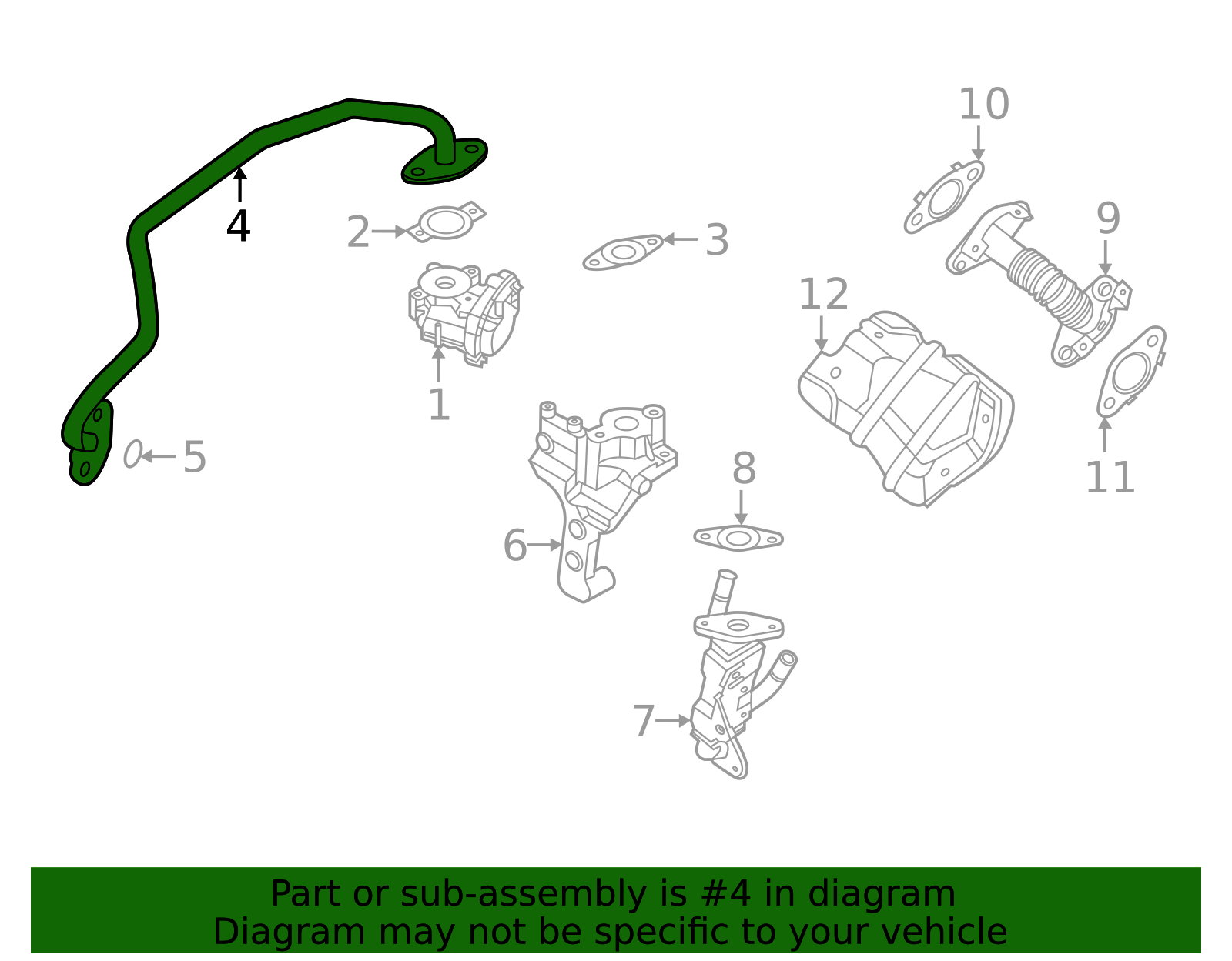 14725-6CT0C - Egr Pipe 2020-2025 Nissan Sentra | Nissan Parts ...