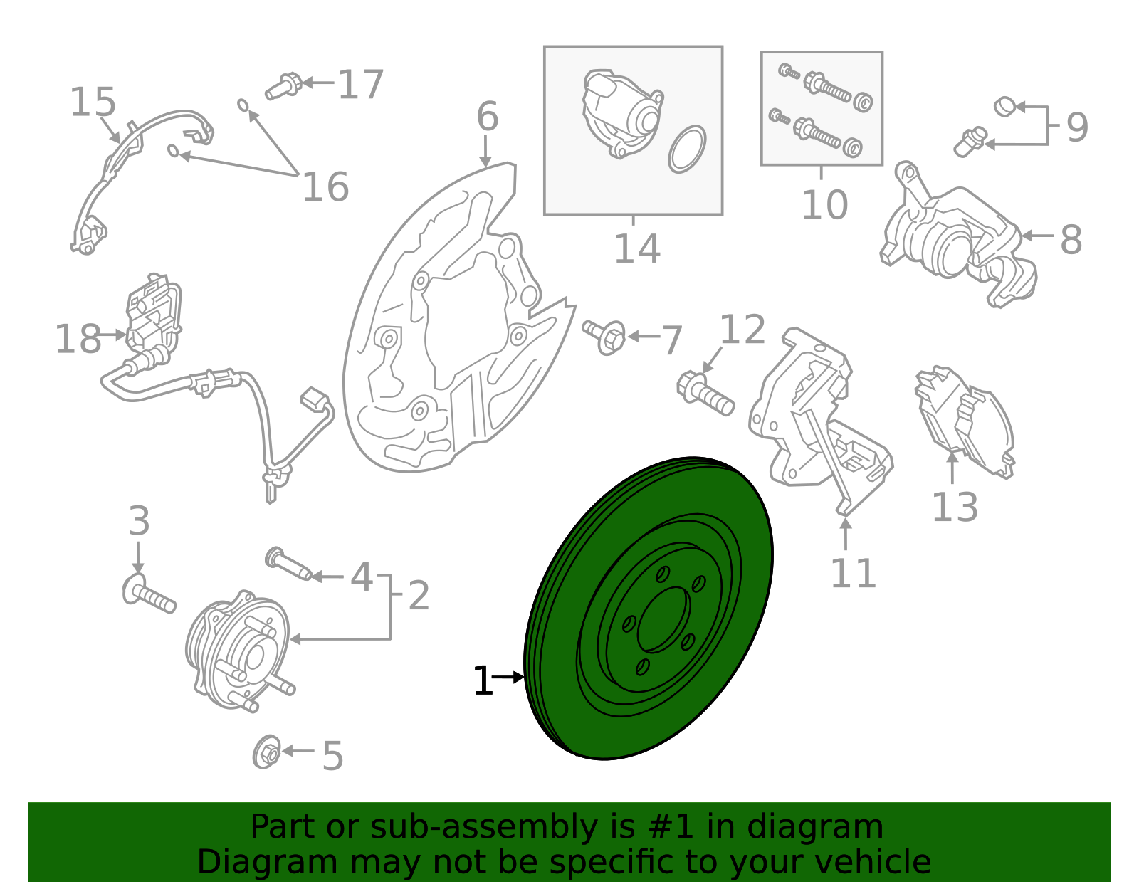 2020-2021 Ford Rotor Assembly - Brake BRRF-405 | Ford OEM Parts Outlet