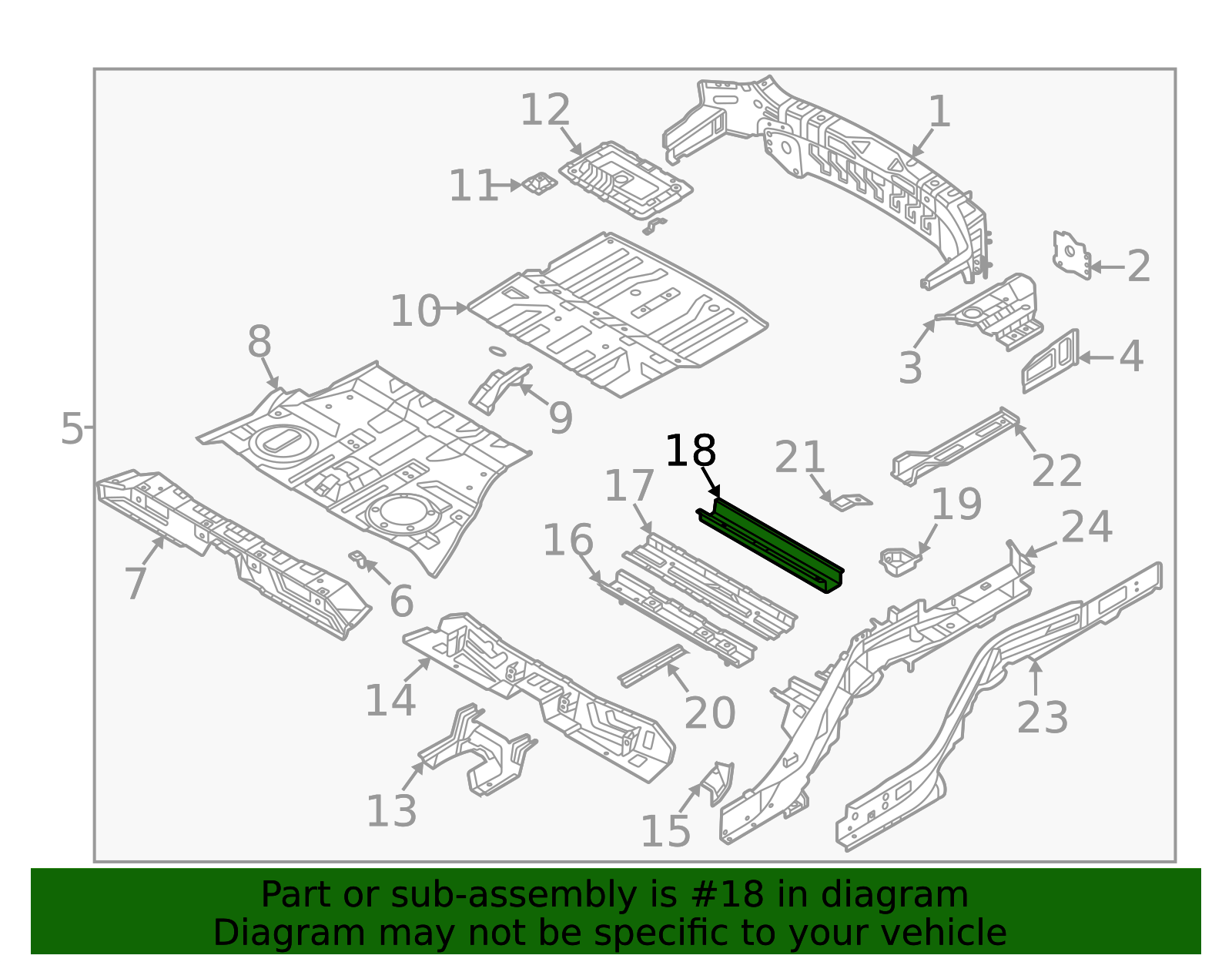 2021-2025 Genesis Rear Cross-Member 65831-T6000 | MotorMotor