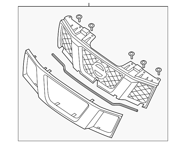 2013-2021 Nissan Frontier Grille Assembly 62310-9BF0B | My Nissan Part