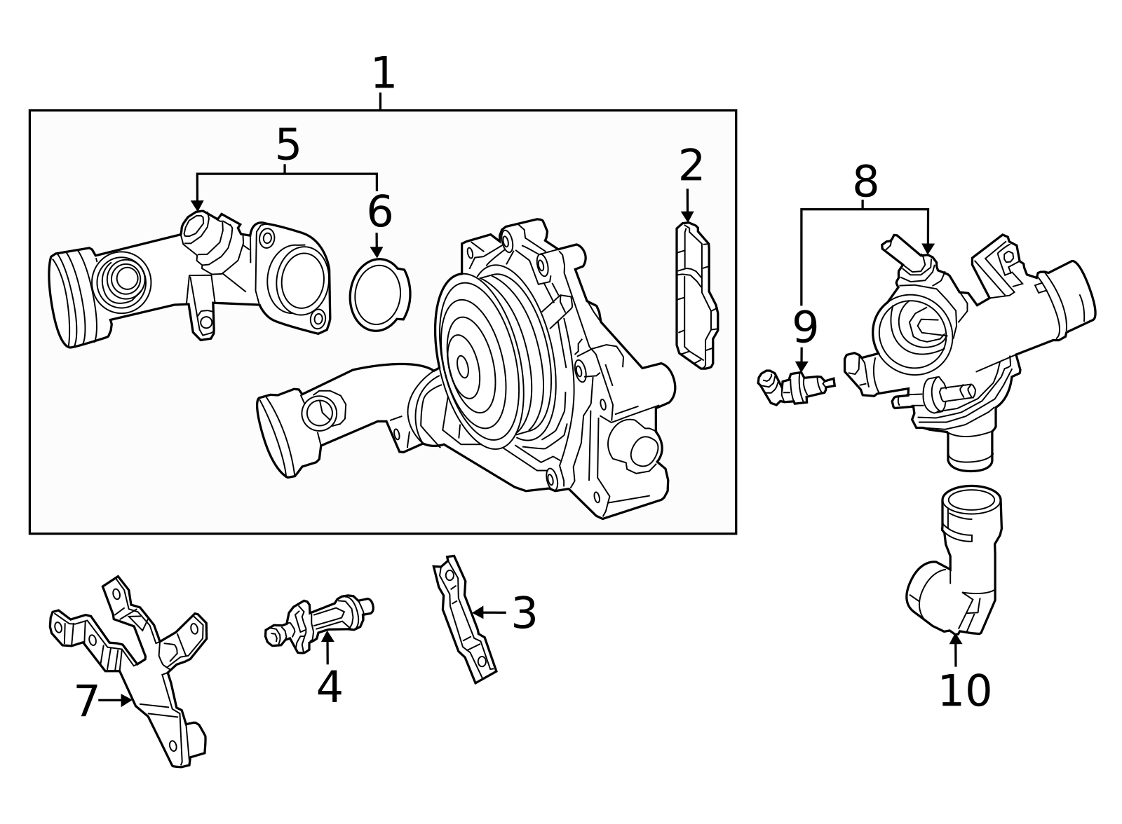 Coolant Pump 651-200-78-01 | Mercedes-Benz Parts