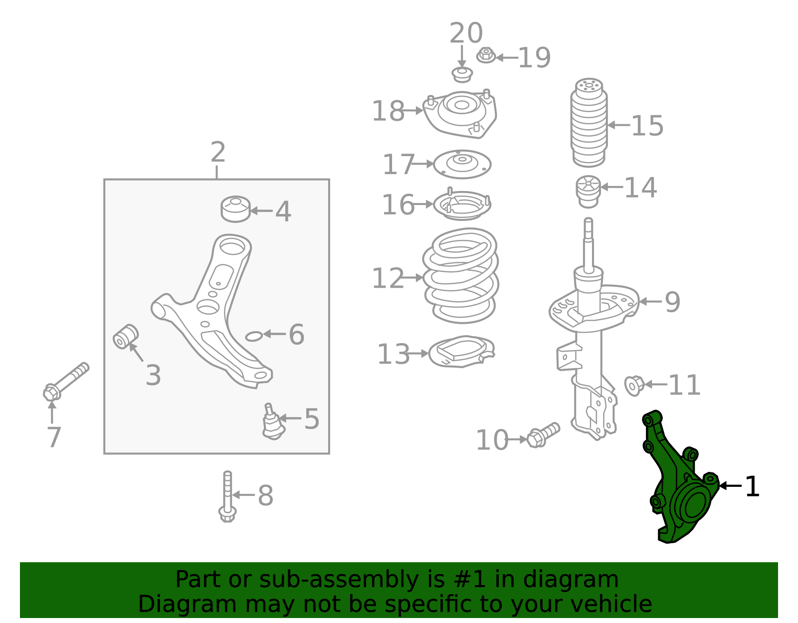 2015-2017 Hyundai Veloster Knuckle 51716-2V000 | OEM Parts Online
