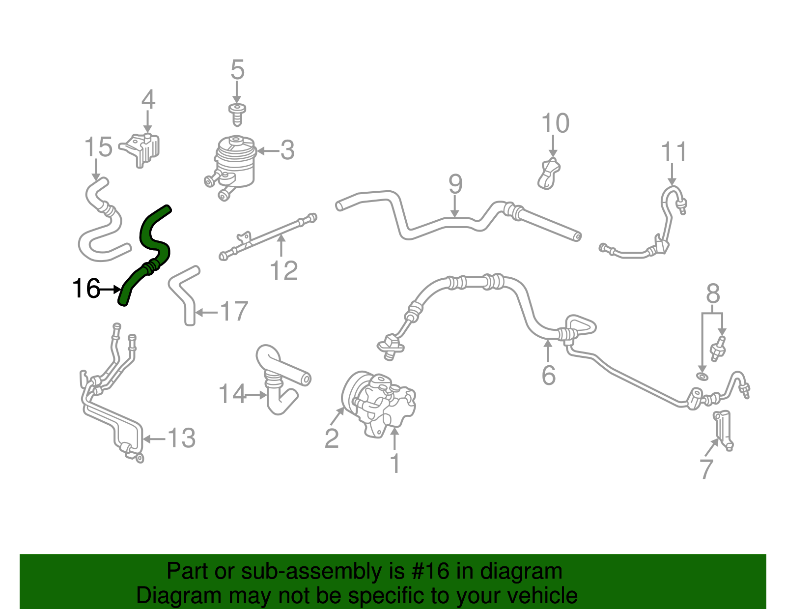 Genuine OEM Acura - Upper Return Hose Part# 53733-S6M-A03 | Acura Parts ...
