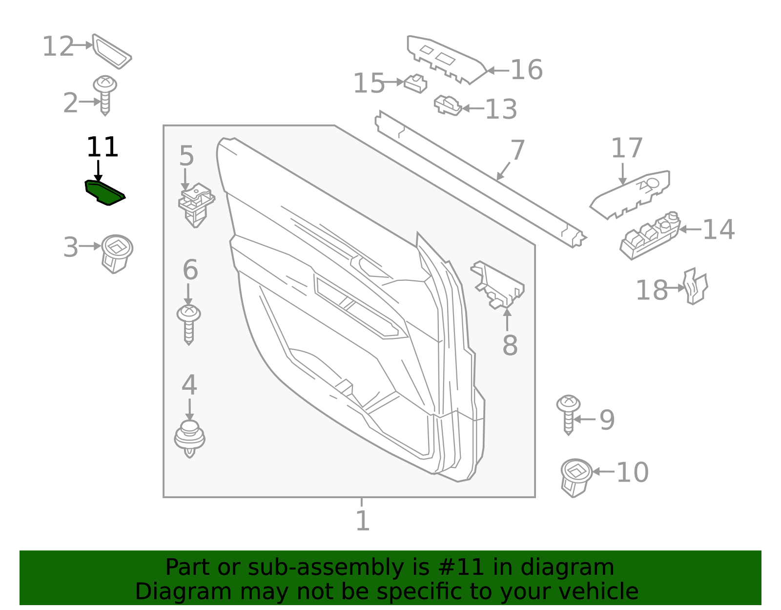 KD45-59-334A-02 - Door Interior Trim Panel Cap 2013-2025 Mazda | Mazda ...
