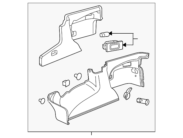 2014-2019 Chevrolet Corvette Jet Black Passenger Side Rear Compartment ...