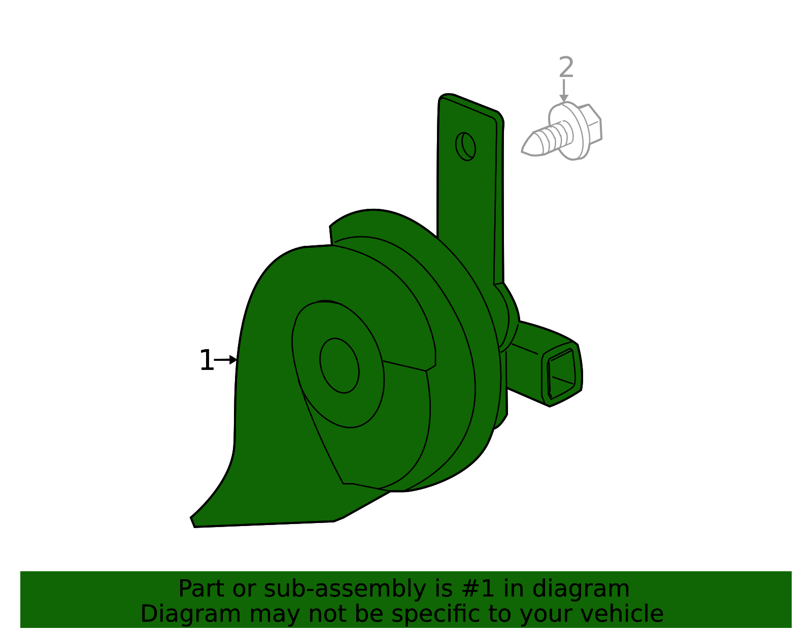 84113063 - High-Quality High Note Horn for 2017-2019 GM | AutoNation Parts