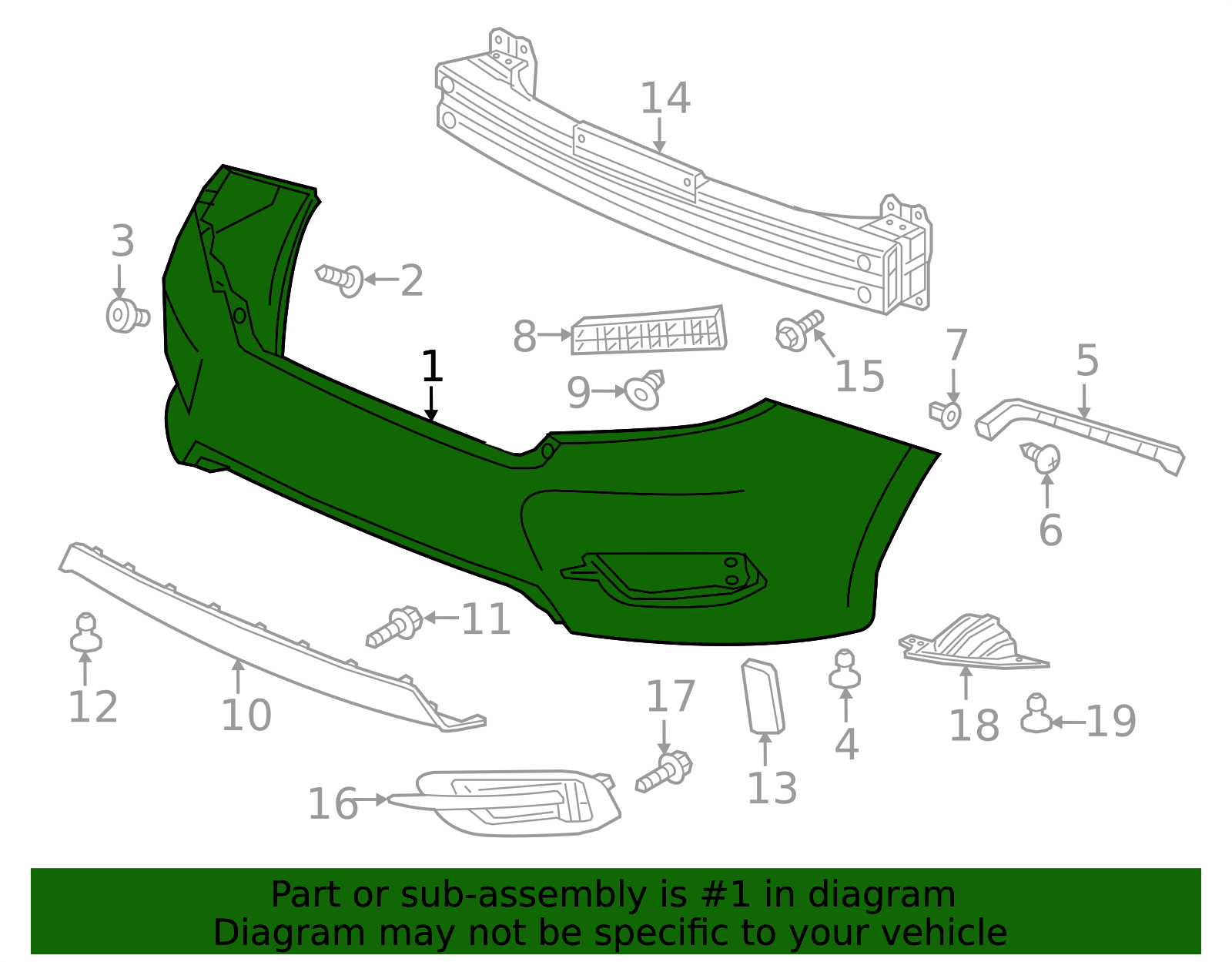 04715-TBA-A00ZZ - Bumper Cover | Genuine Honda Parts