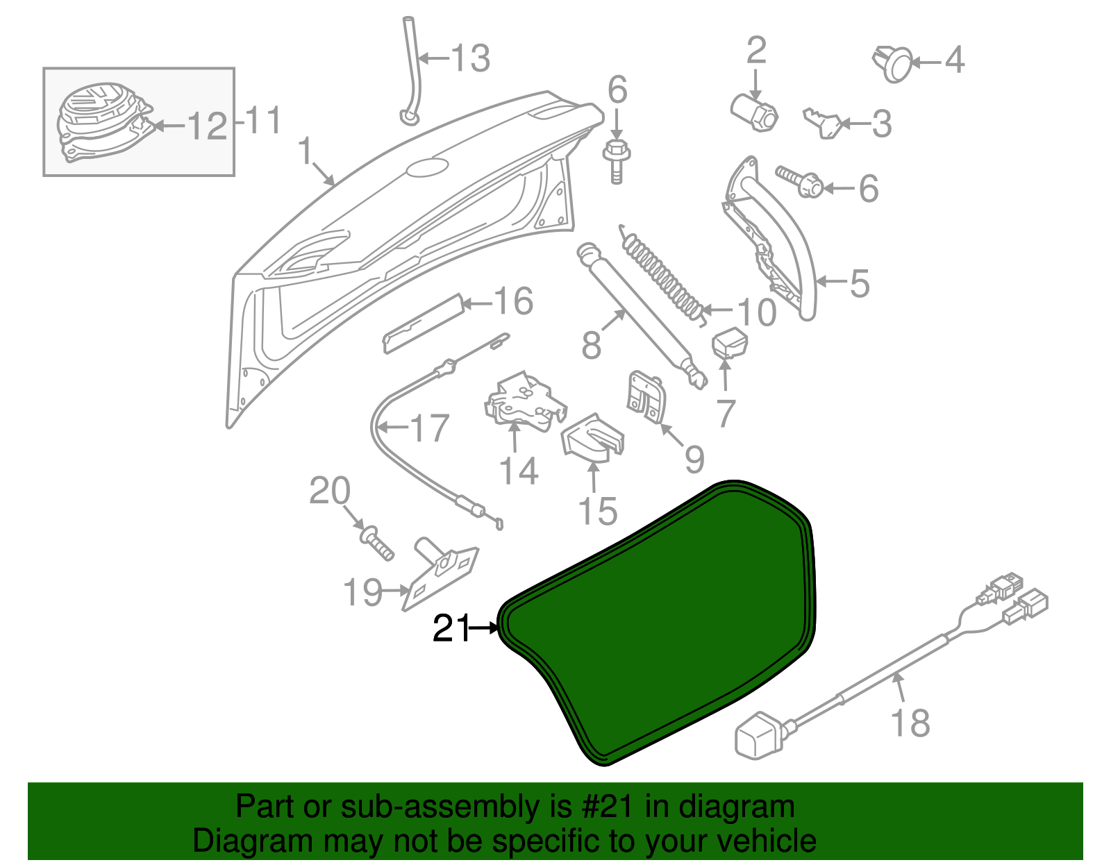 2009-2017 Volkswagen CC Weatherstrip 3C8-827-705-B-5AP | VW Direct Auto ...