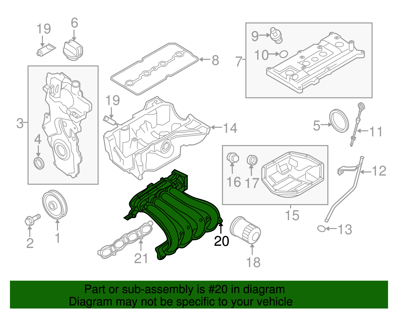 2007-2021 Nissan Intake Manifold 14001-ET00B | Team Nissan Inc.