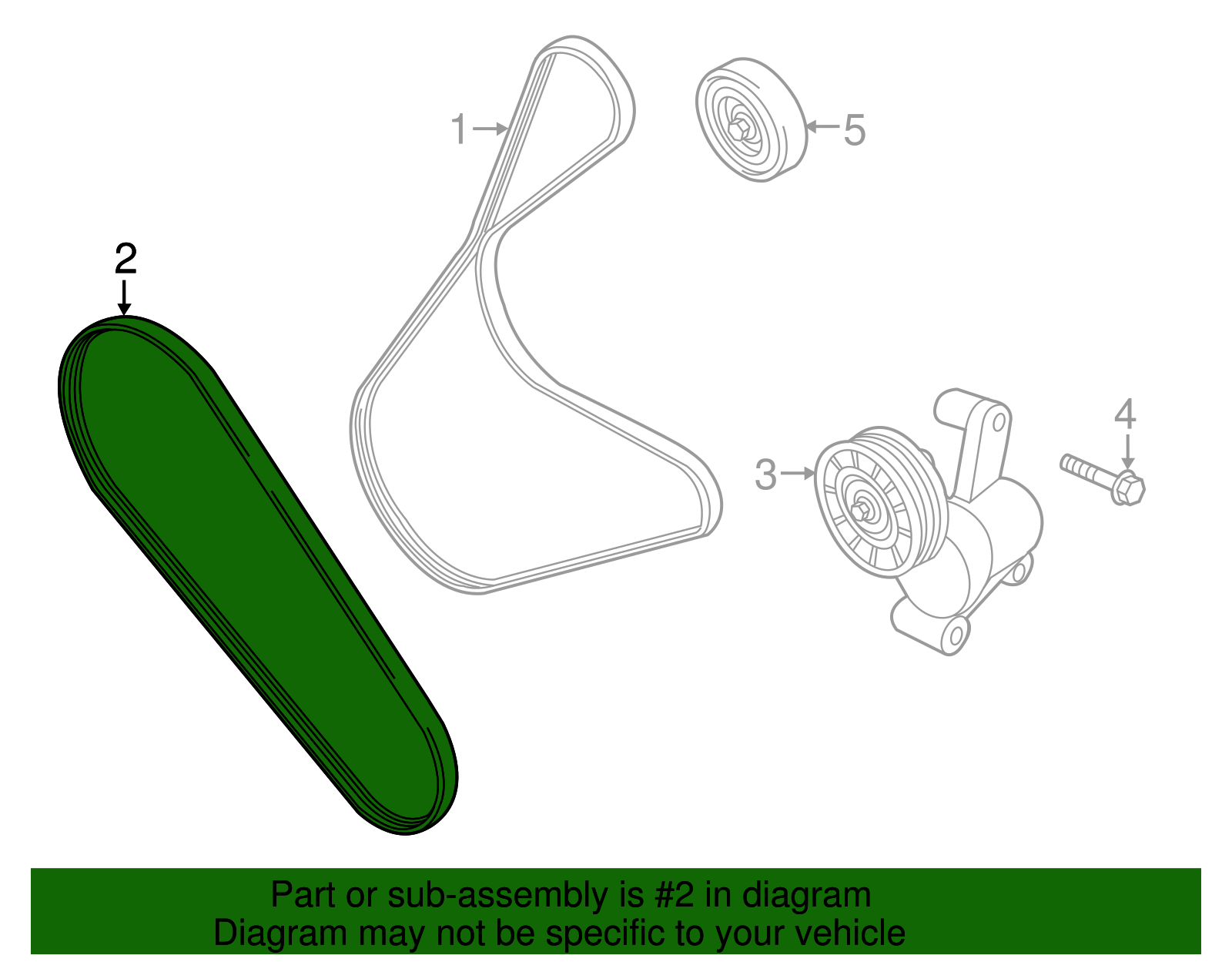 Serpentine Belt - OEM Multi-Accessory Drive for Ford | AutoNation Parts