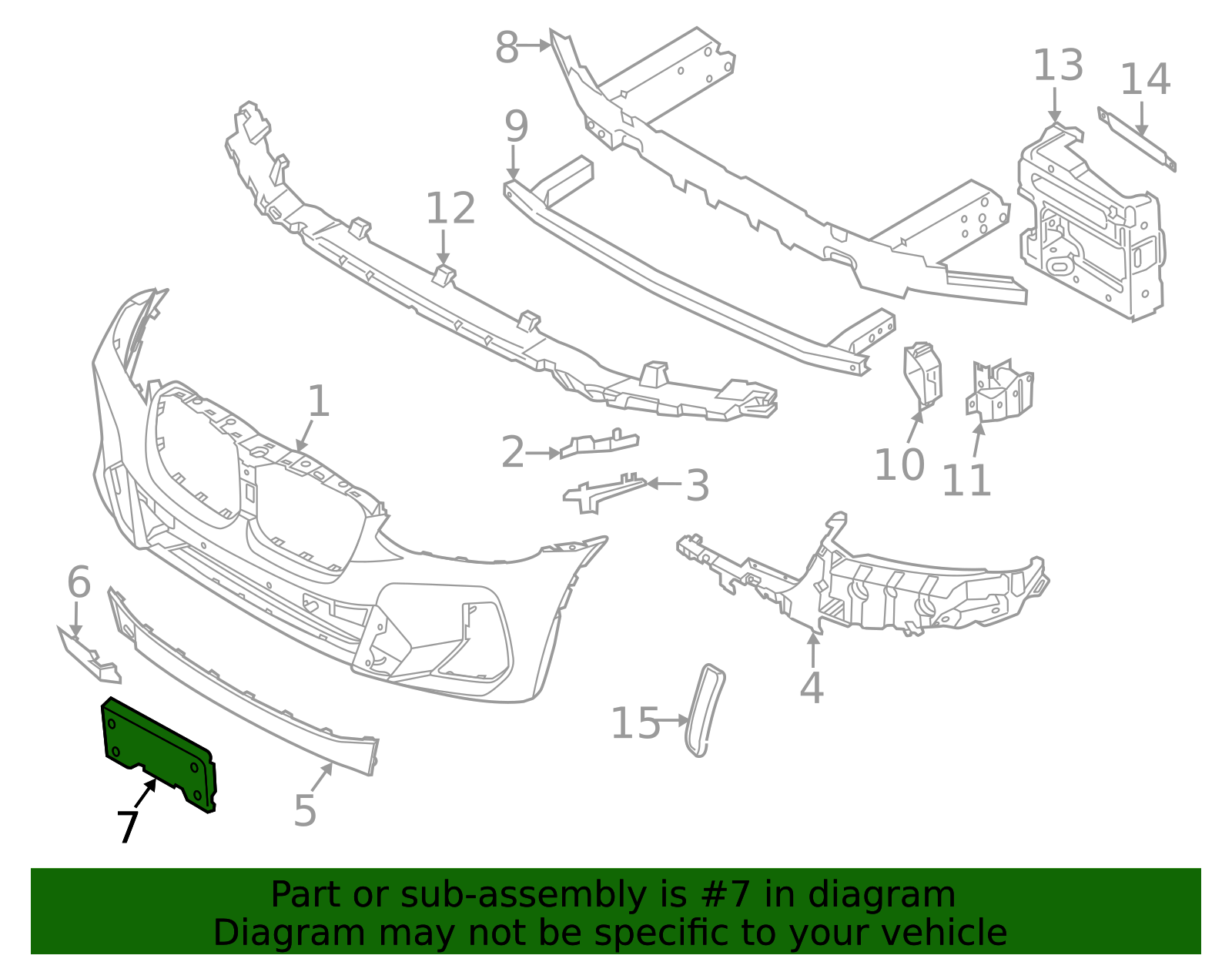 2022-2024 BMW X4 License Bracket 51-13-8-081-080 | BMW OEM Parts