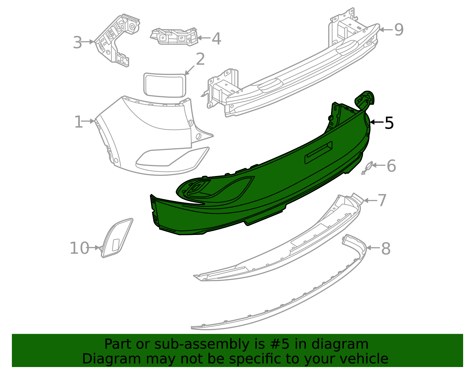 2023-2024 Volkswagen ID.4 Bumper Cover 11K-807-433-9B9 | VW Direct Auto ...