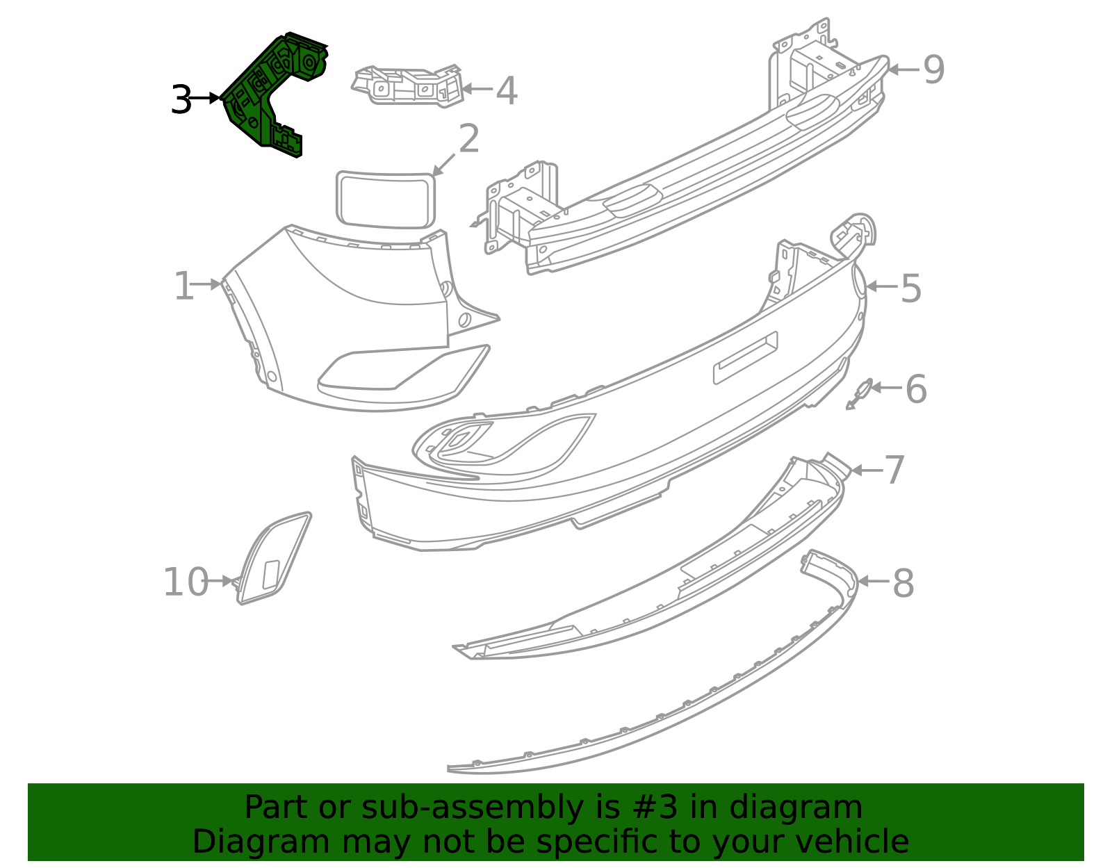 11K-807-393 - Bumper Bracket 2023-2024 Volkswagen ID.4 | Wolfsburg ...
