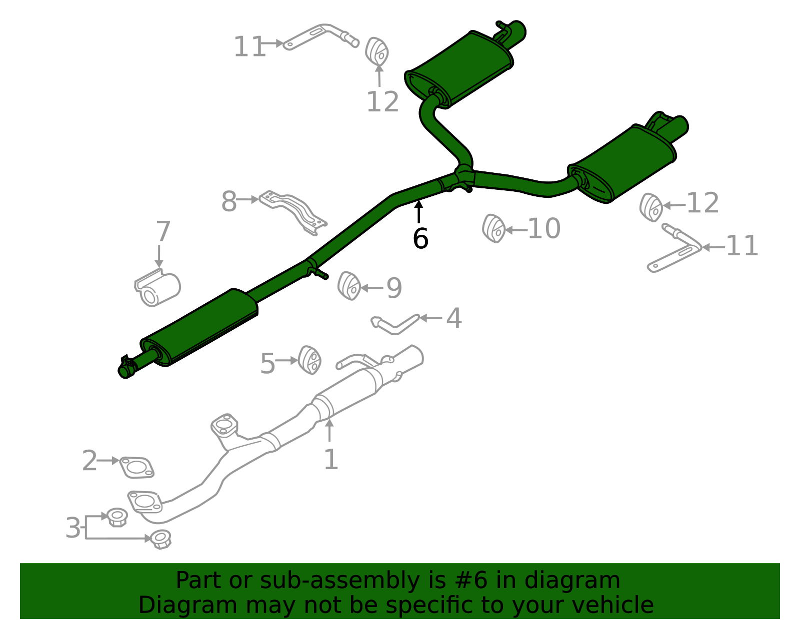2016-2019 Ford Explorer Exhaust Muffler fb5z5230a | TascaParts.com