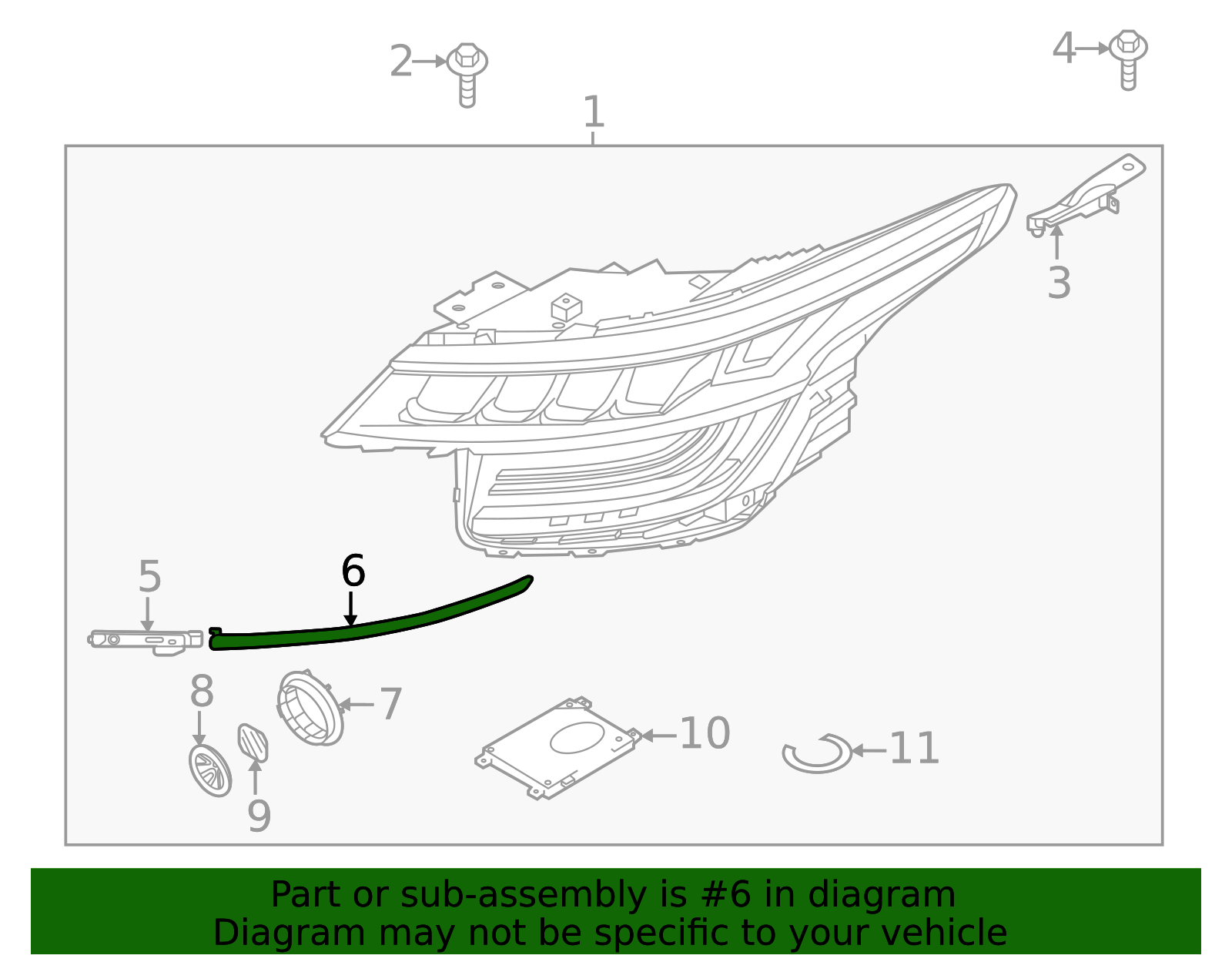 92138-Q5200 - Headlamp Assembly Trim 2021-2025 Kia Seltos | Kia.Parts Store