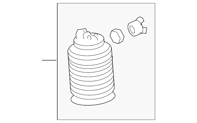 Toyota Parts REAR Air Suspension Air Bag (Left OR Right) 48080-34010 ...