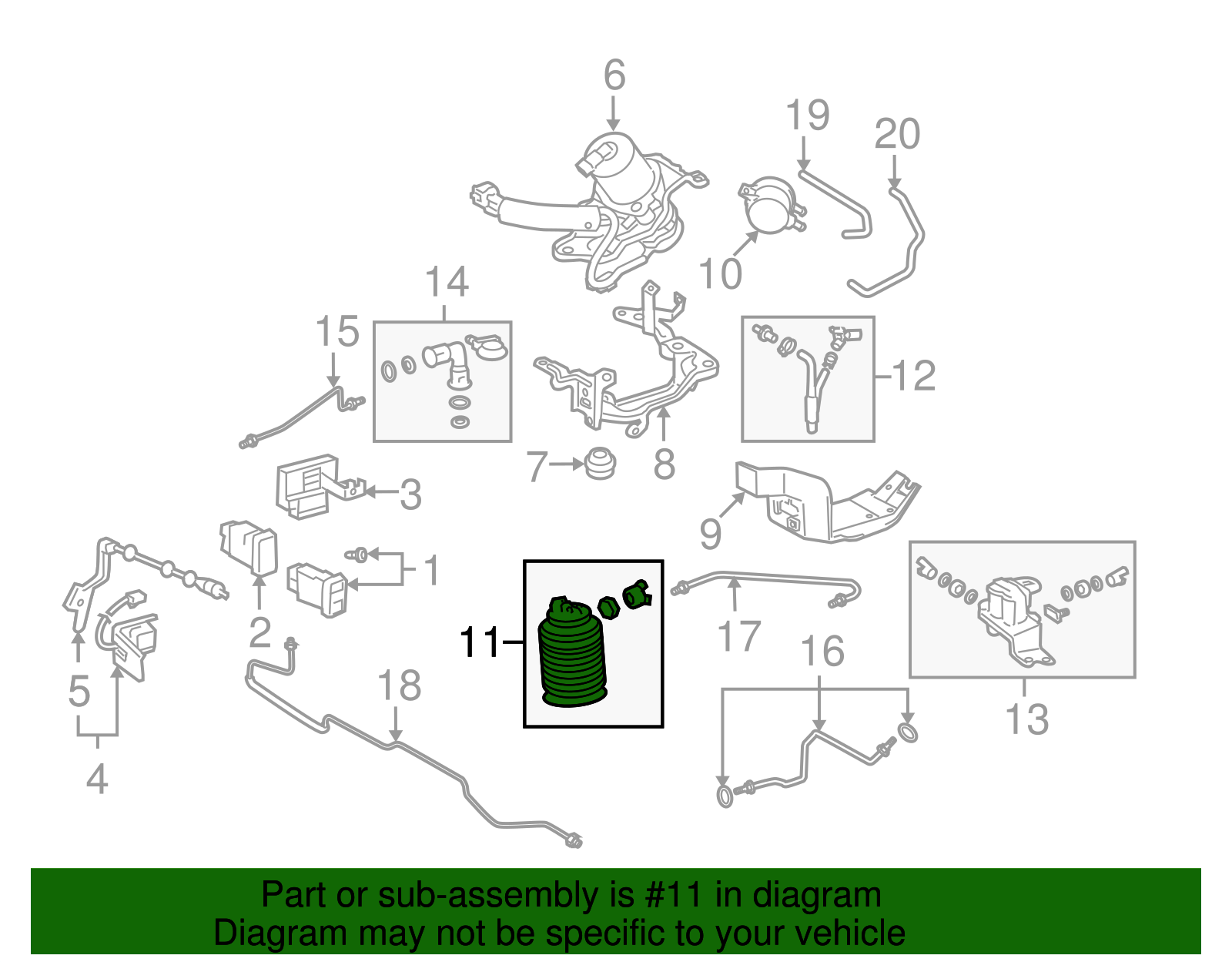 Genuine Toyota REAR Air Suspension Air Bag (Left OR Right) part# 48080 ...