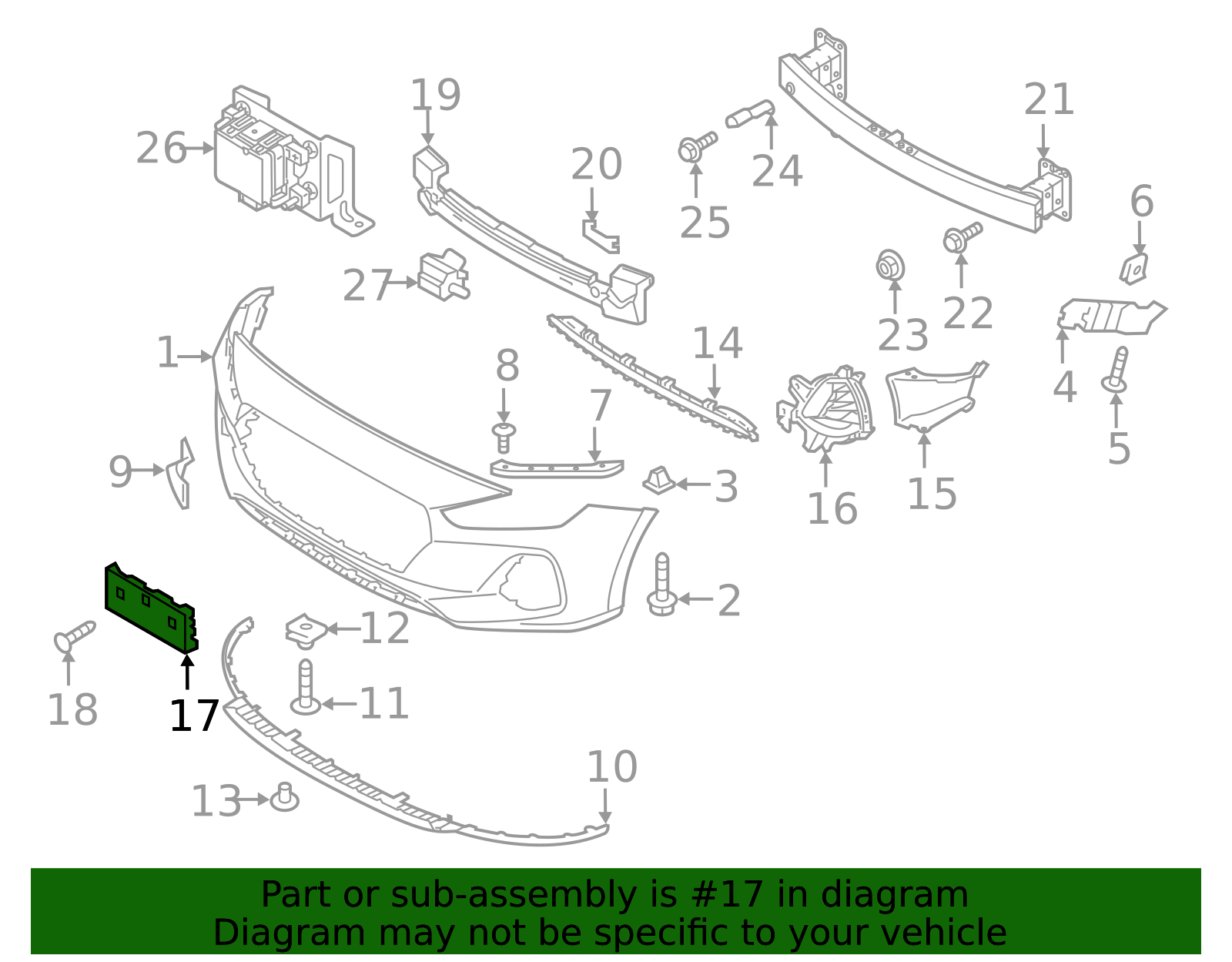 2018-2020 Hyundai Elantra GT License Bracket 86519-G3150 | OEM Parts Online
