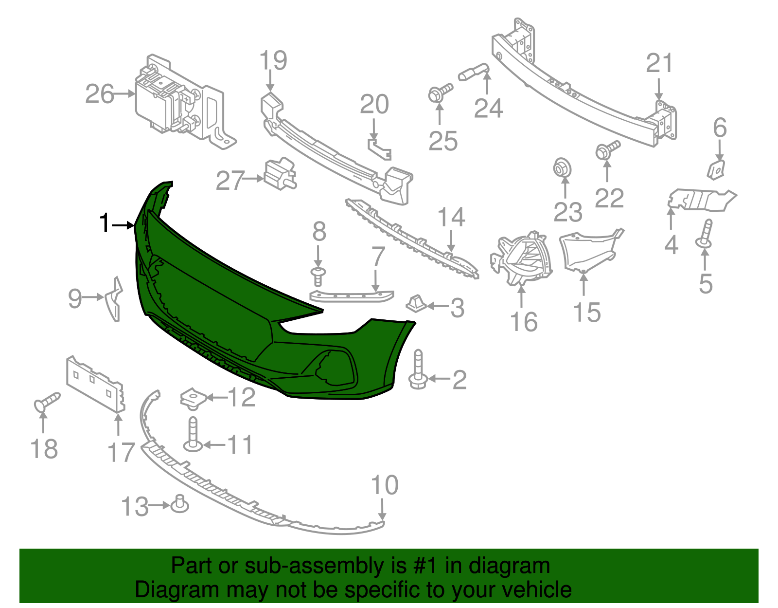 2018-2020 Hyundai Elantra GT Bumper Cover 86511-G3000 | OEM Parts Online