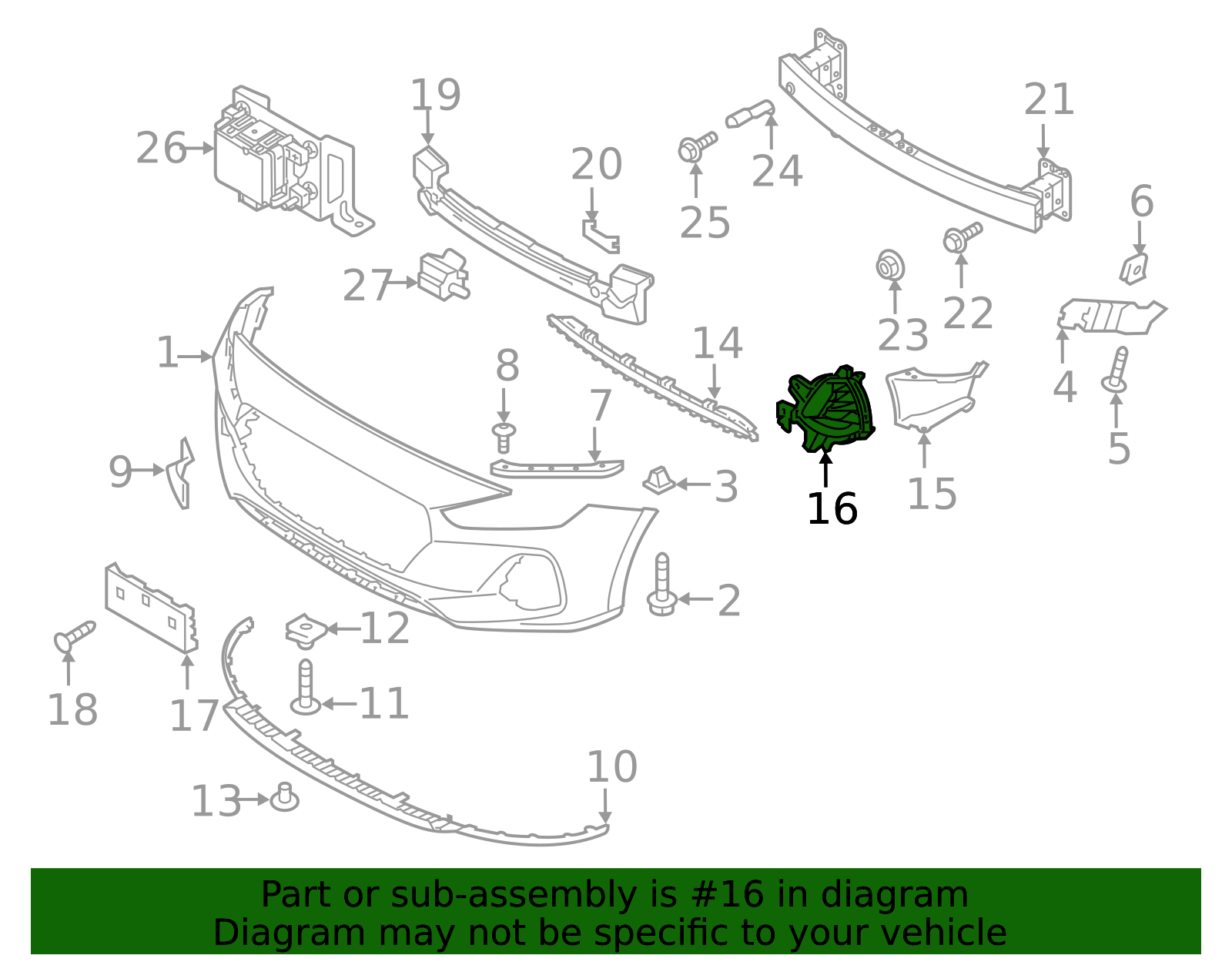 2018-2020 Hyundai Elantra GT Fog Lamp Bezel 86563-G3020 | MotorMotor