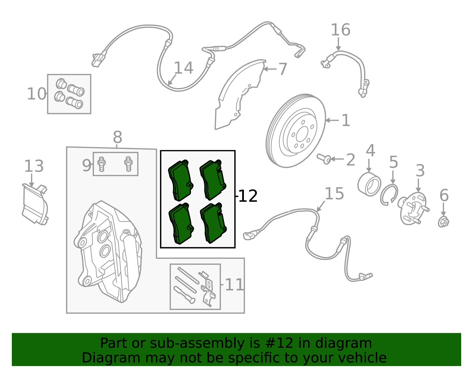 LR156926 - High-Quality Disc Brake Pad Set for 2018-2025 Land Rover ...