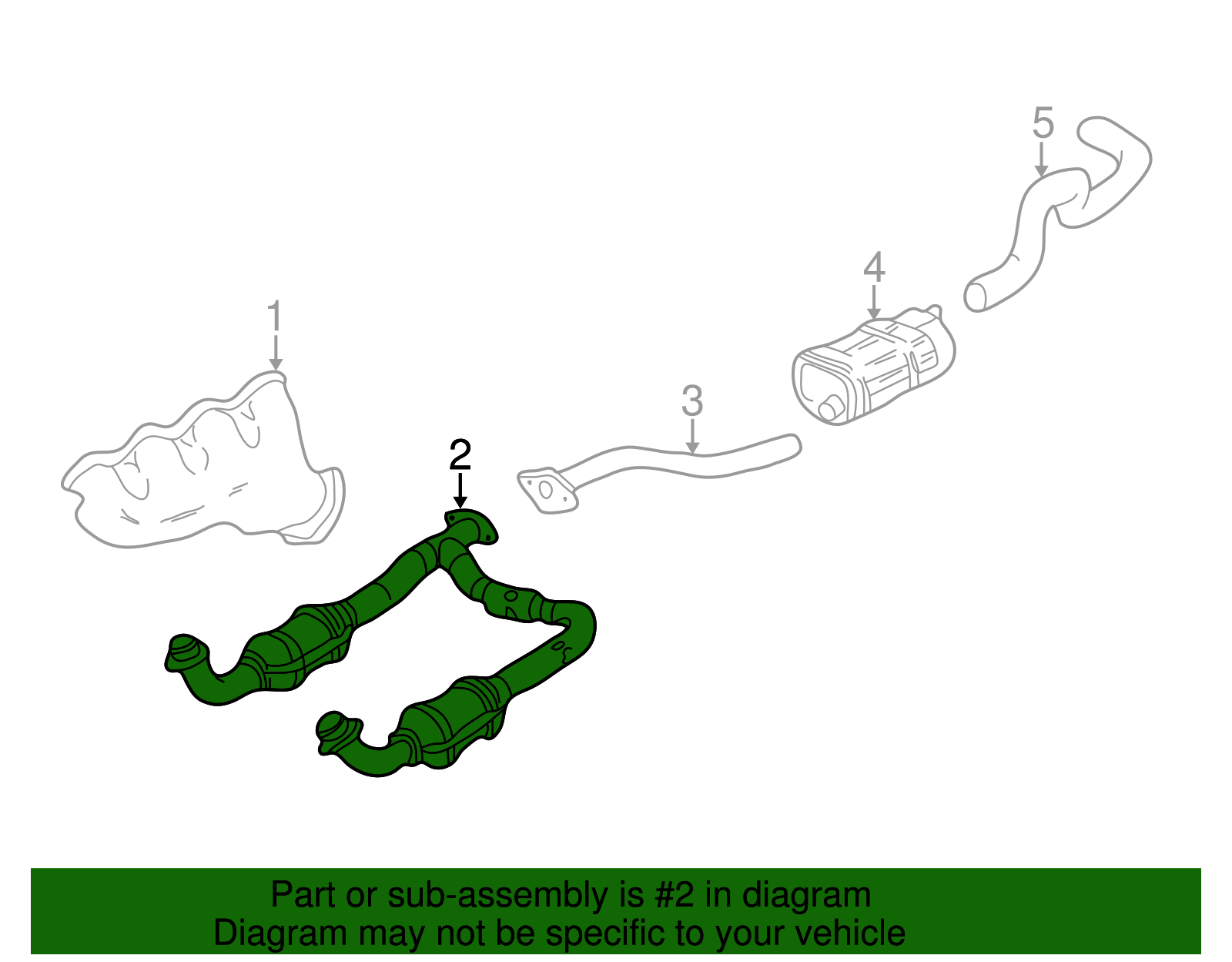 OEM GM Converter & Pipe For 2006-2007 GM - Part No. 19420098 | Karl ...
