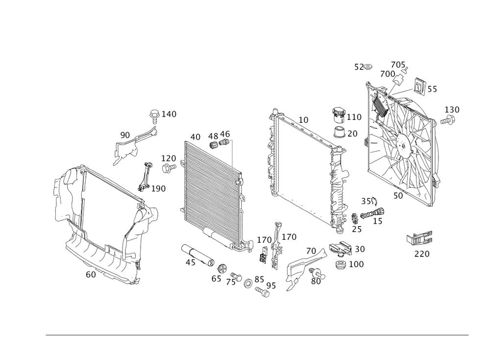 164-500-19-16 - Air Deflector Plate 2007-2012 Mercedes-Benz | Mercedes ...