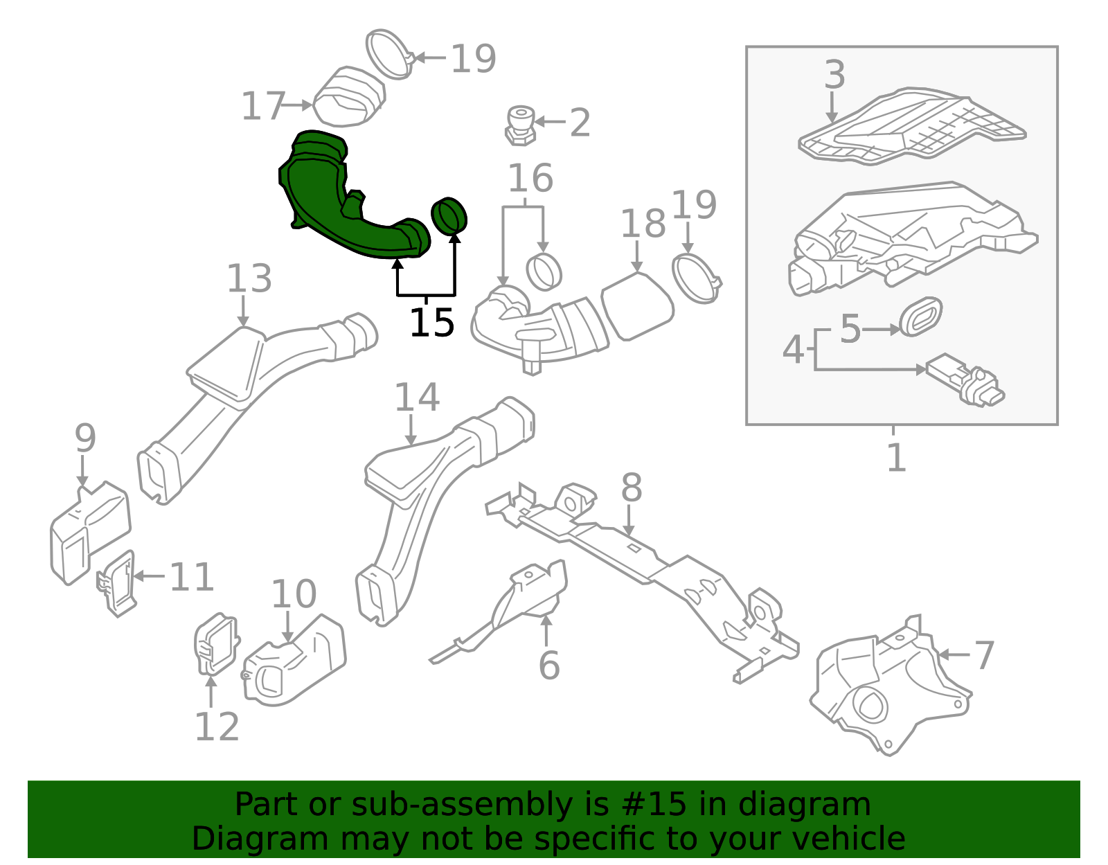 13-71-7-577-451 - Upper Duct BMWPartsDirect.com