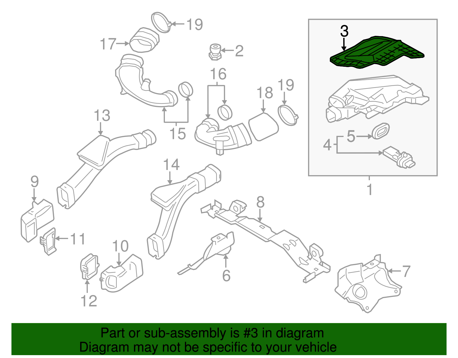 13717577458 - 2008-2019 BMW Air Filter (13-71-7-577-458) | BMW of South ...
