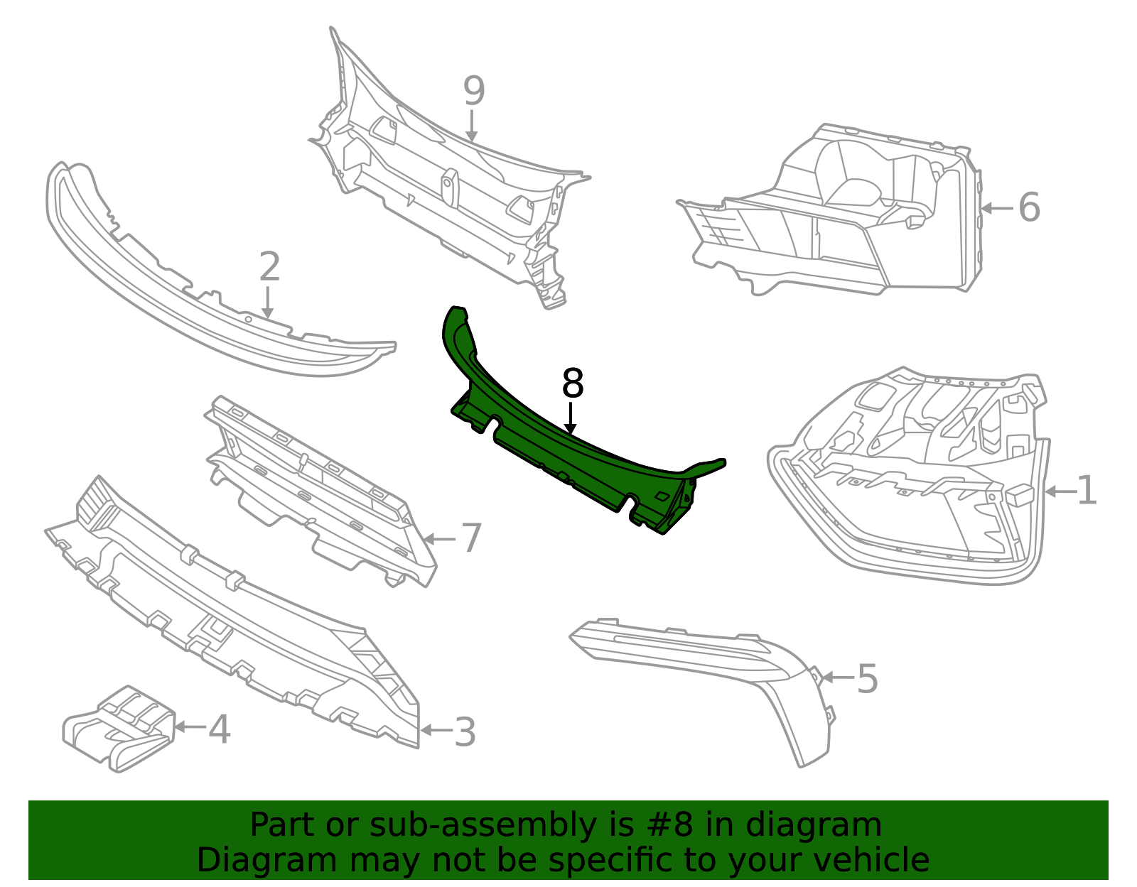 Genuine Porsche 982-121-673-B-OK1 |Radiator Support Air Duct | FREE ...