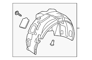 2012-2016 Audi Fender Liner 4G0-821-134-D | Audi USA Parts