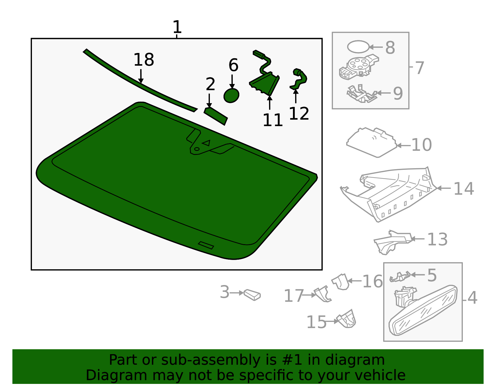 3CM-845-011-A-NVB - Windshield 2020-2023 Volkswagen Atlas Cross Sport | Wolfsburg Parts Direct