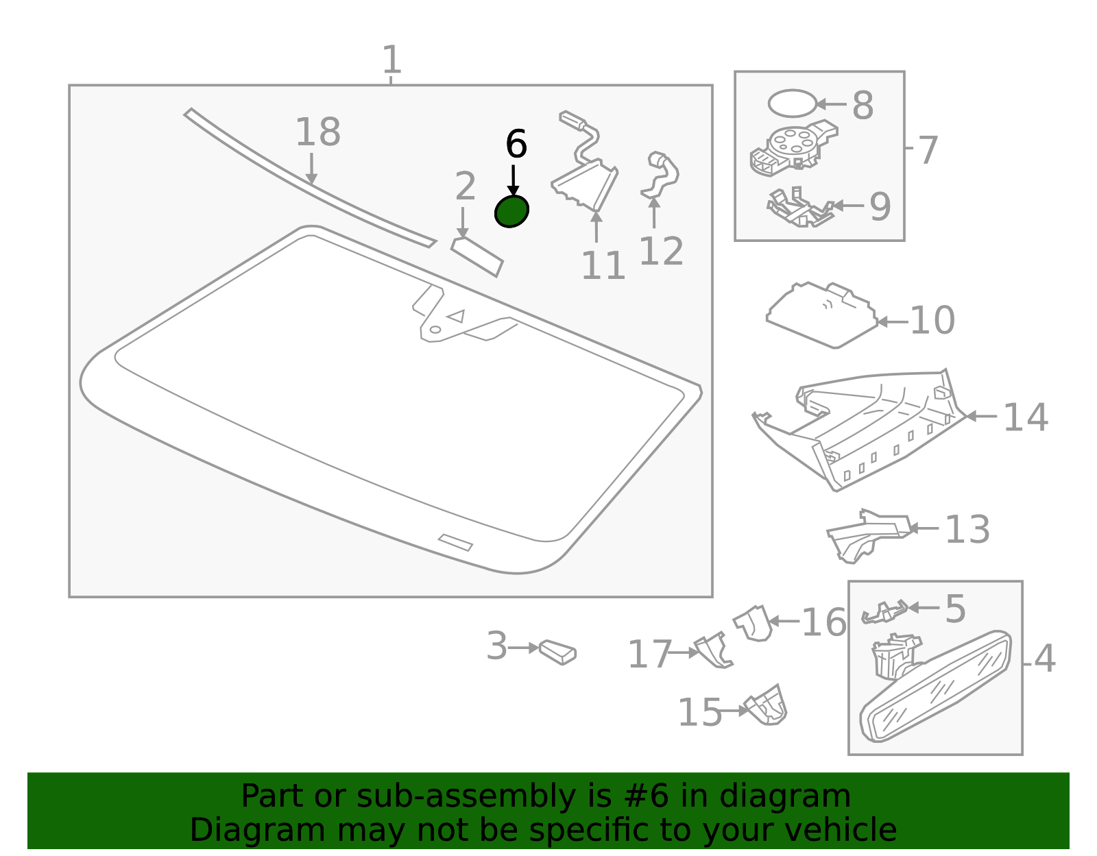 2016-2025 Volkswagen Mirror Inside Retainer Plate 4M0-845-543 | OEM ...