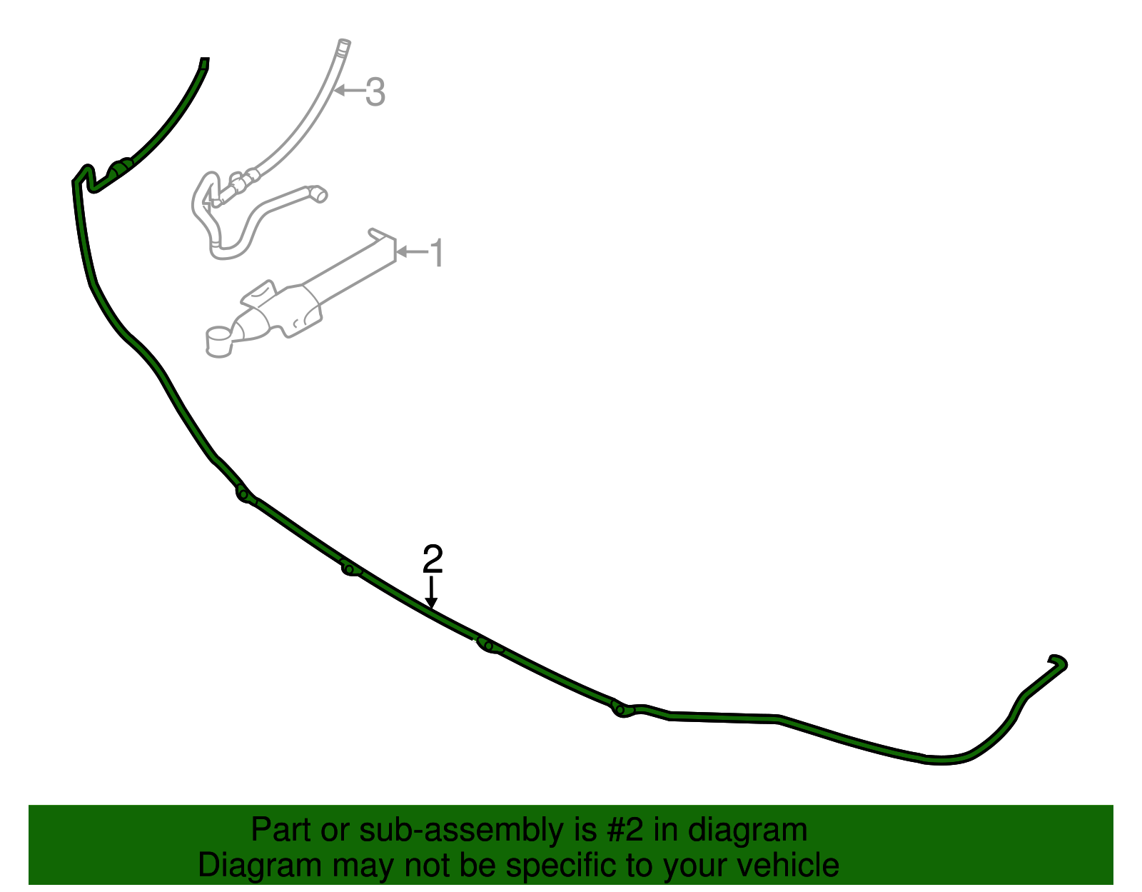 Genuine OEM Washer Hose Part# LR101685 Fits 2013-2017 Land Rover: Up To ...