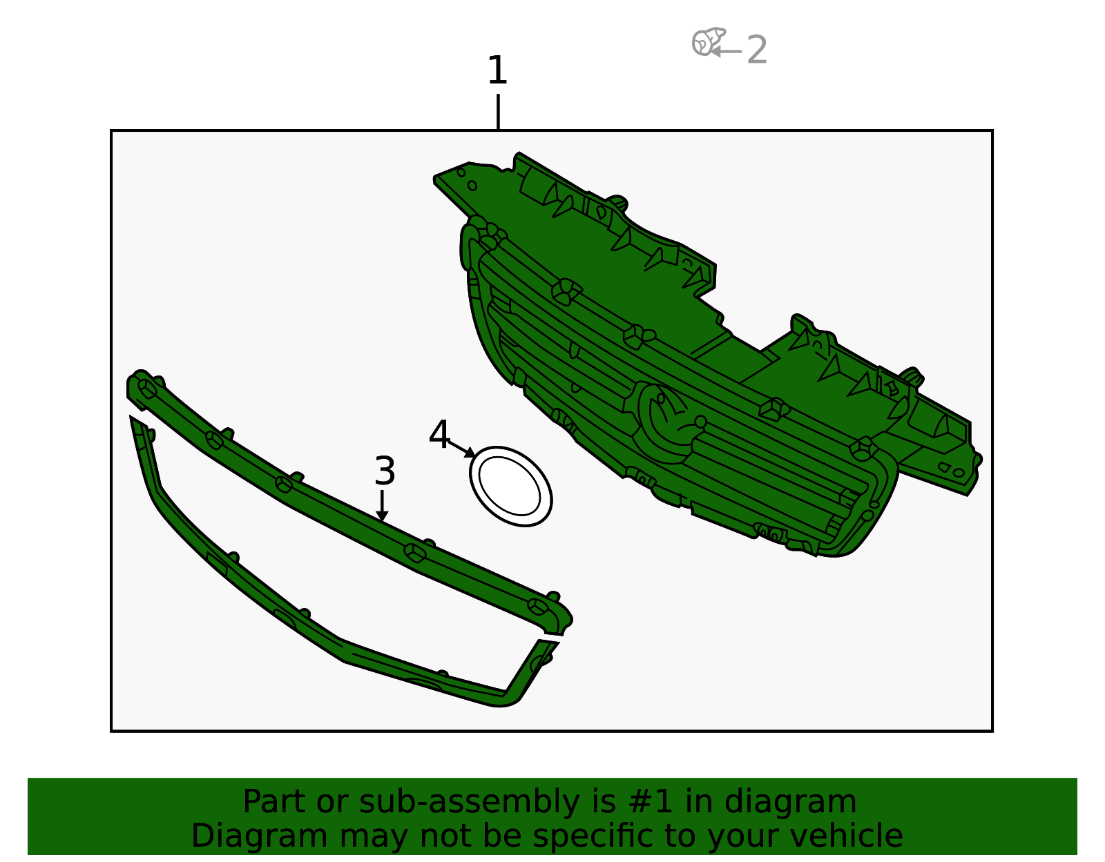 LC62-50-710A - Mazda Grille Assembly Performance Auto Parts