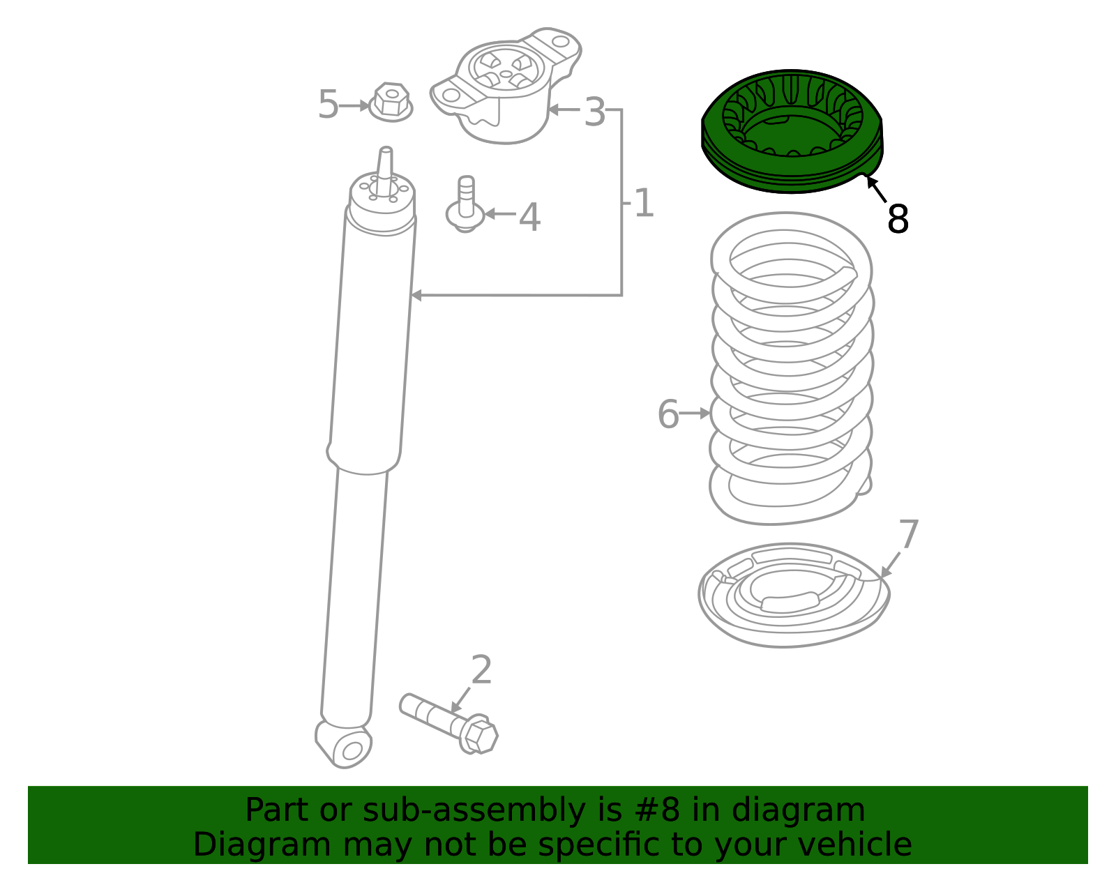 2012-2018 Ford Coil Spring Insulator CV6Z-5586-D | Awesome Parts Ford