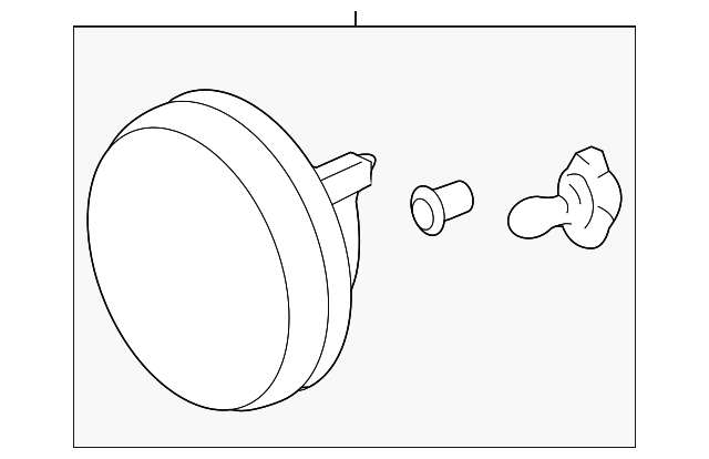 2007-2014 GMC Front Passenger Side Fog Lamp Assembly with Retainers ...