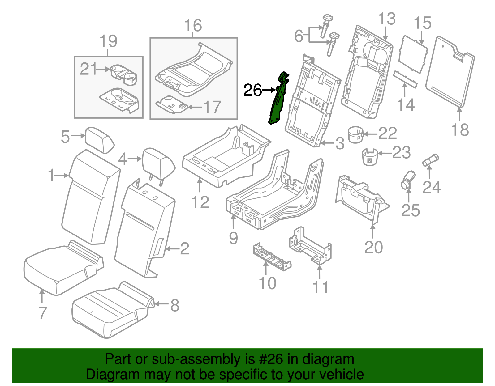 2017-2025 Ford Folding Seat Latch FU5Z-96645A04-E | Ford OEM Parts Outlet