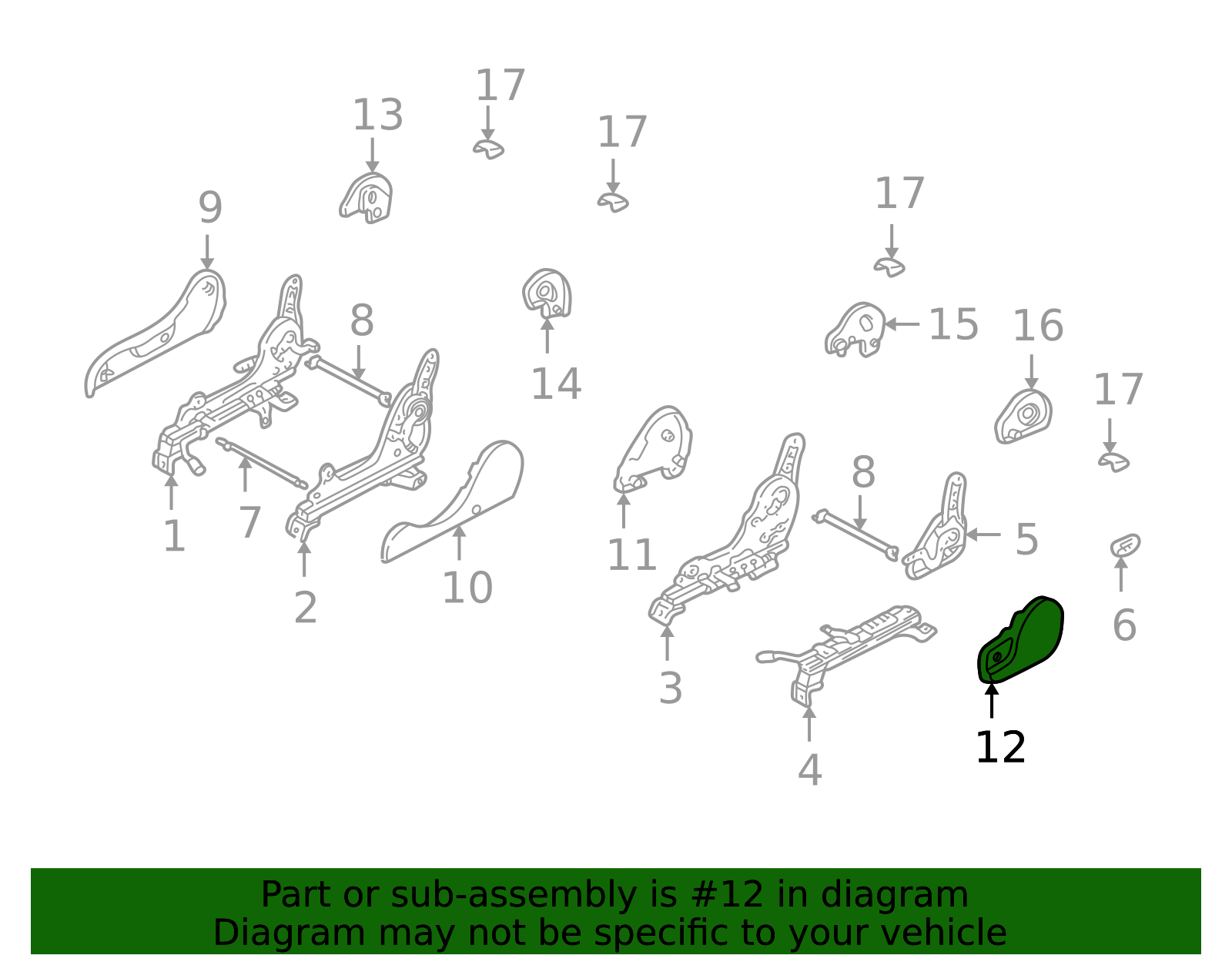 1995-2004 Toyota Tacoma Track Cover 71812-04020-E0 | MotorMotor