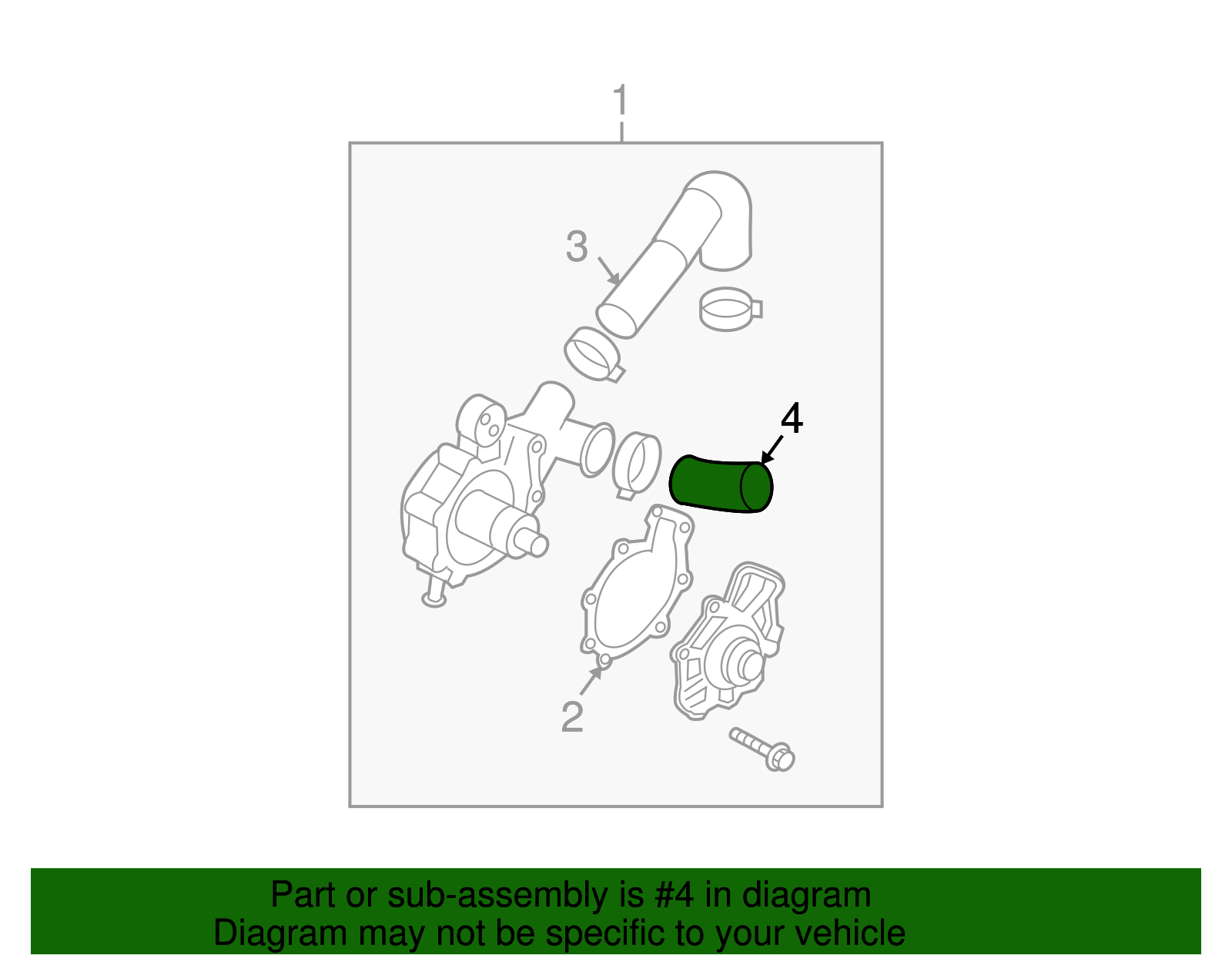 AJ57-15-536A - 2001-2008 Mazda - Engine Coolant Hose | Mazda Part Direct