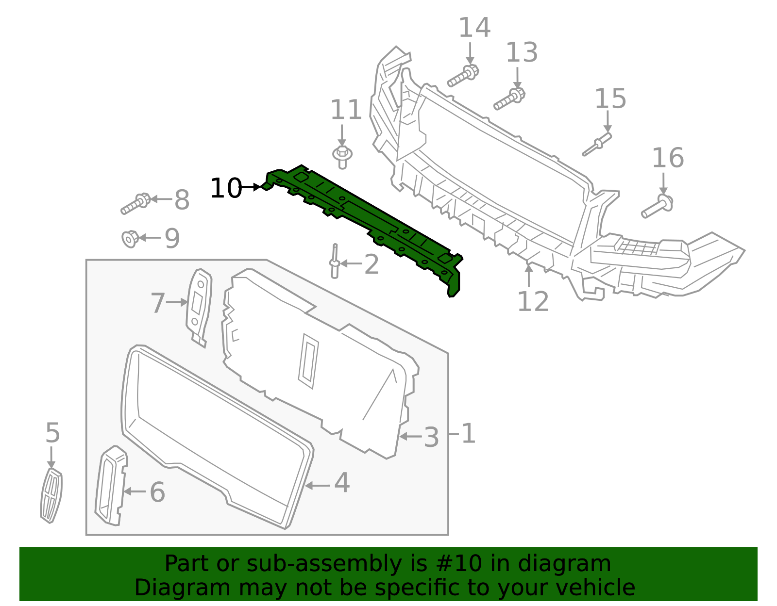 2018-2021 Lincoln Navigator | Support Panel | JL7Z-17C972-A | Walls ...