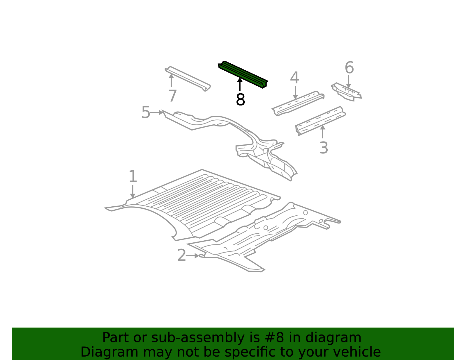 84410053 - High-Quality Underbody Number 1 Cross Sill for AutoNation Parts