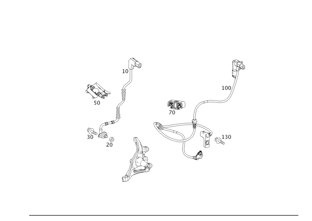 2012-2017 Mercedes-Benz E550 Rotational Speed Sensor 207-540-00-17-64 ...