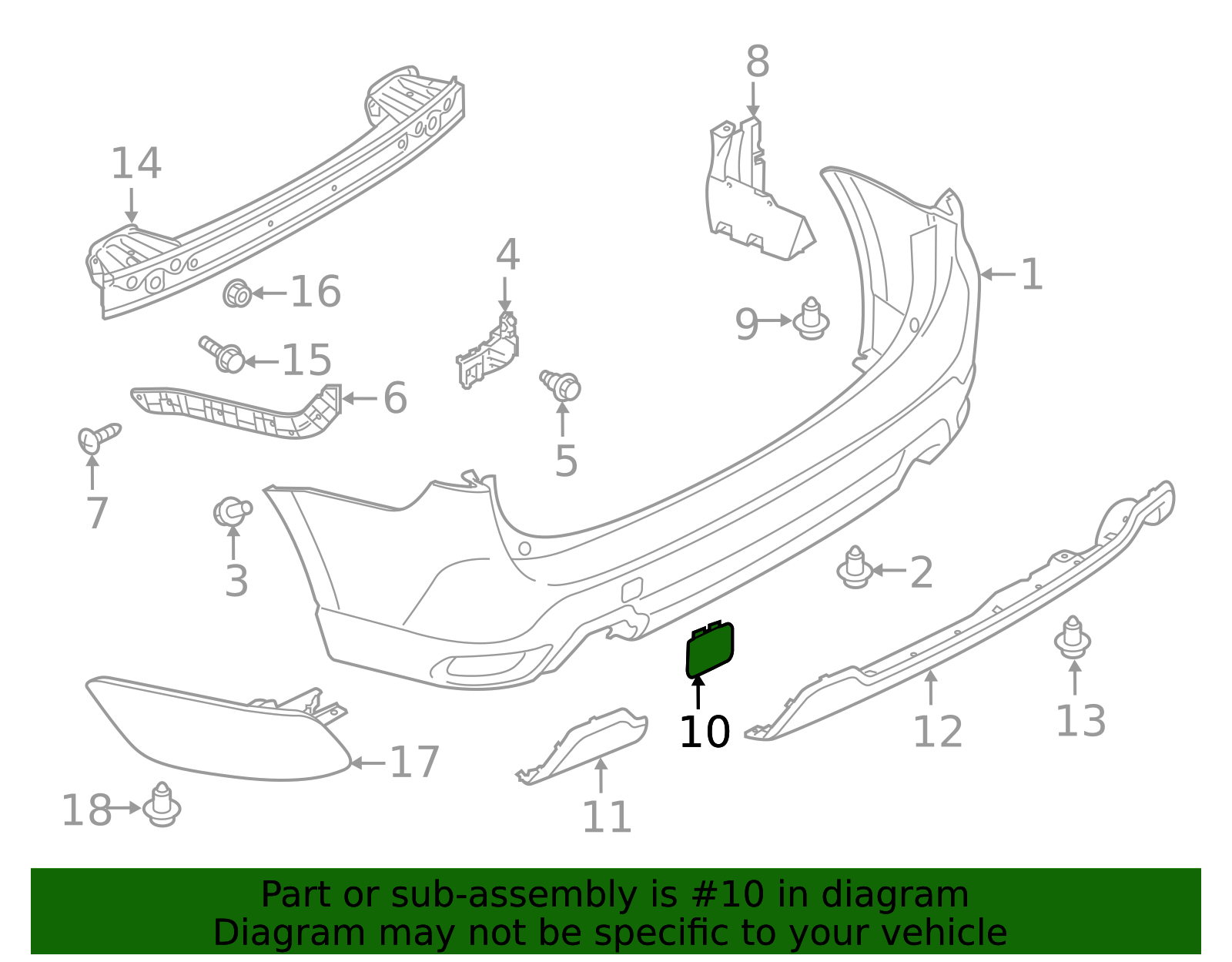 2019-2024 Subaru Forester Tow Eye Cap 57731SJ300 | Subaru Parts Store