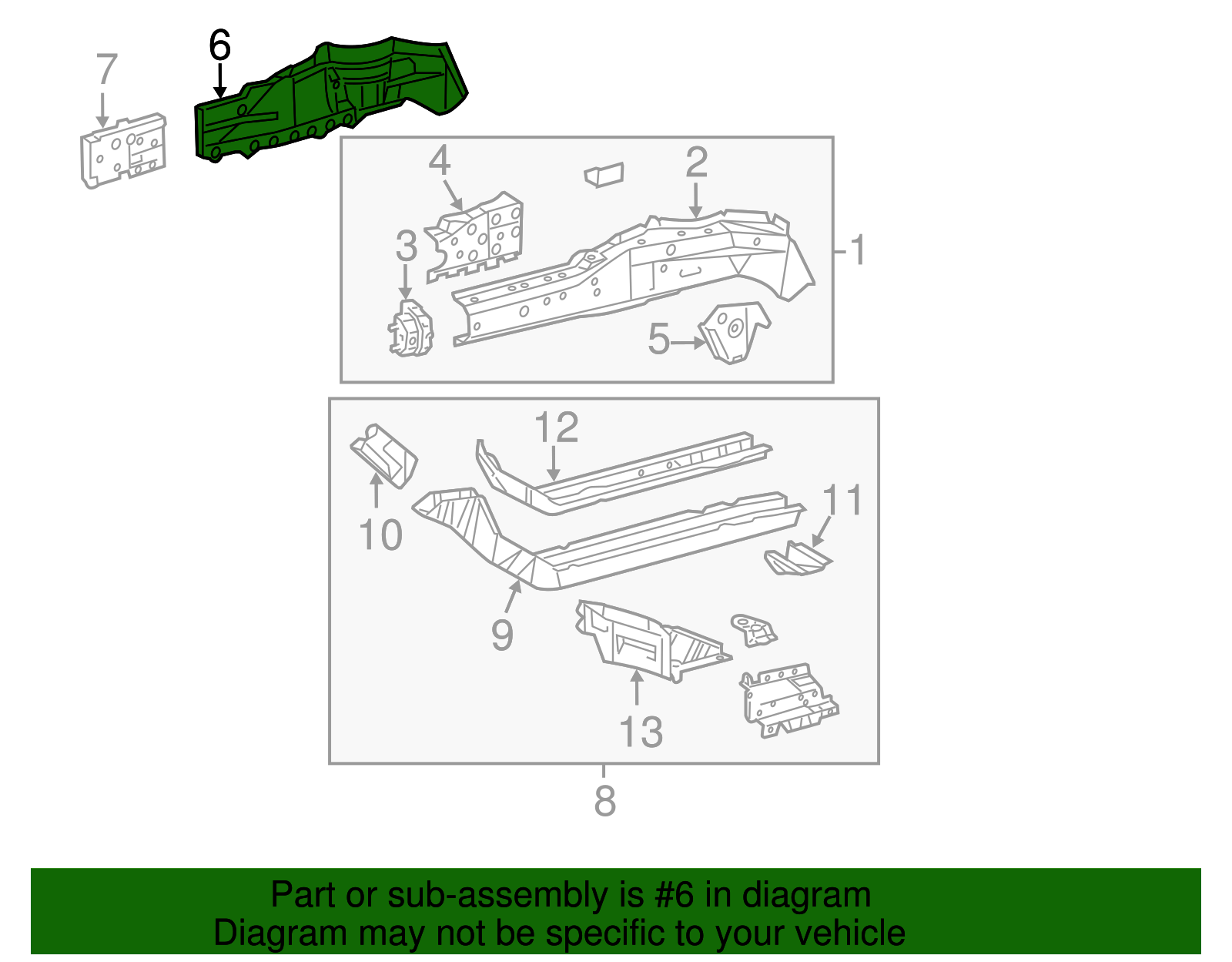 57116-02031 - Side Plate - 2003-2013 Toyota | OEM Genuine Toyota Parts
